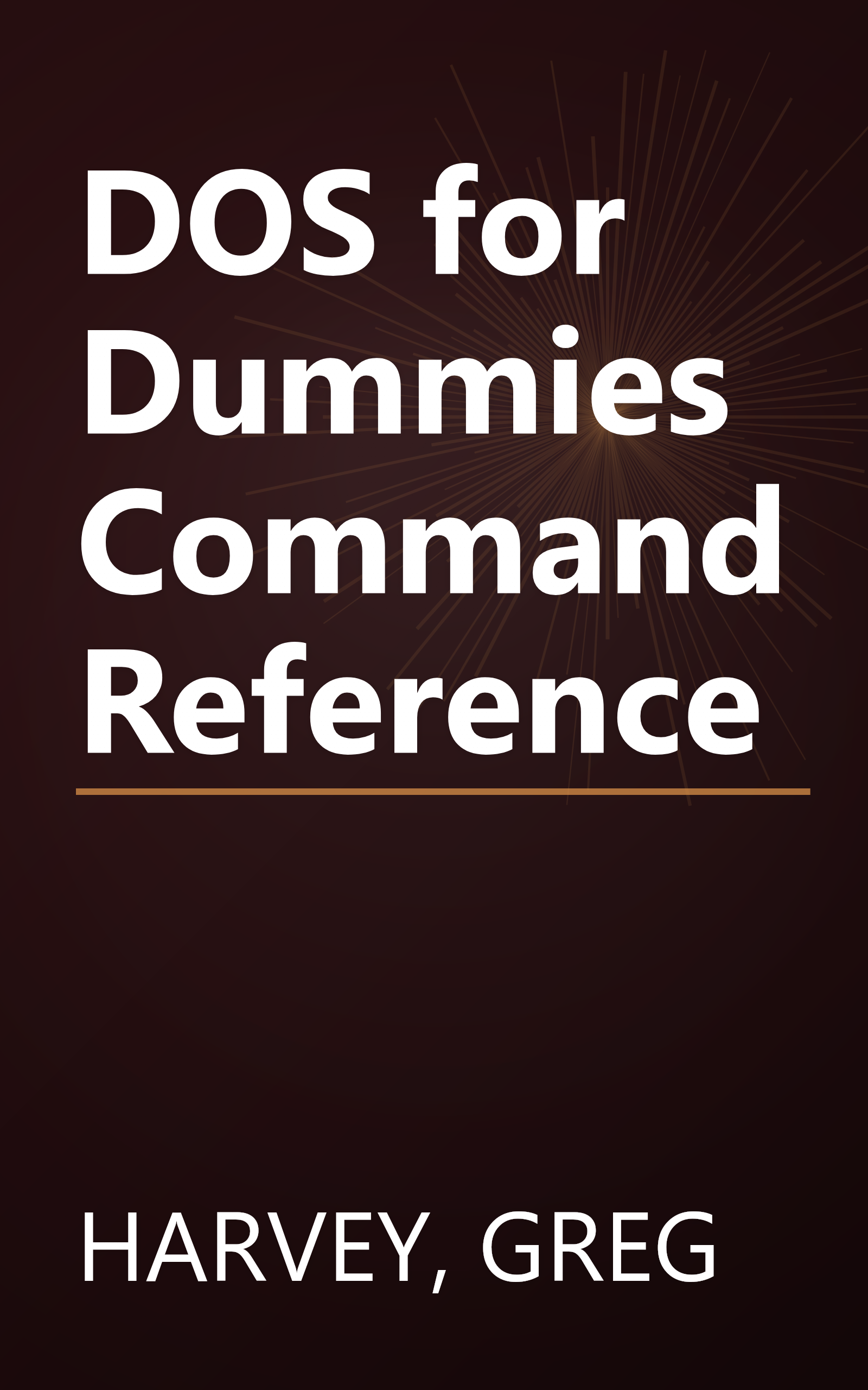 DOS for Dummies Command Reference book cover