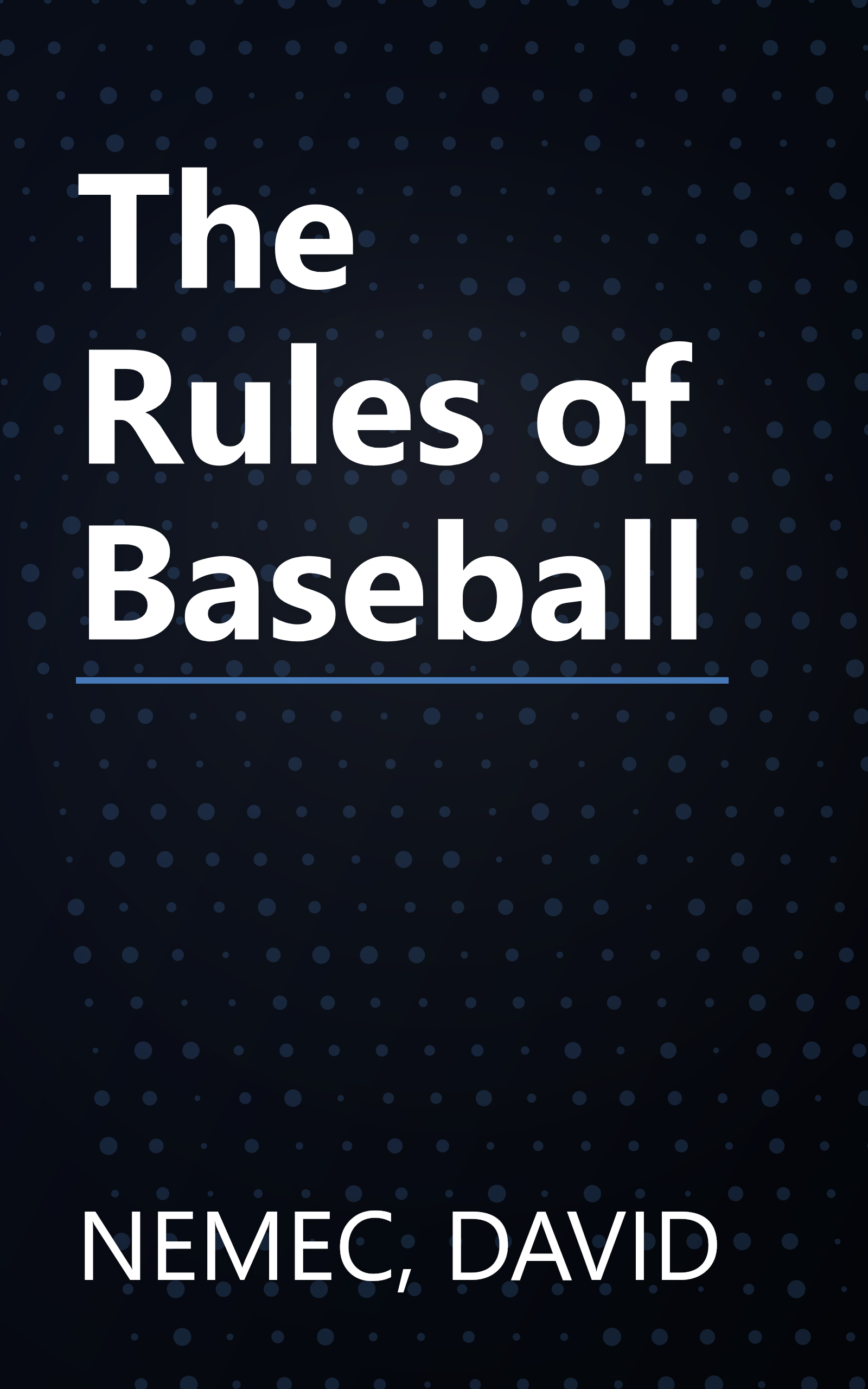 The Rules of Baseball book cover