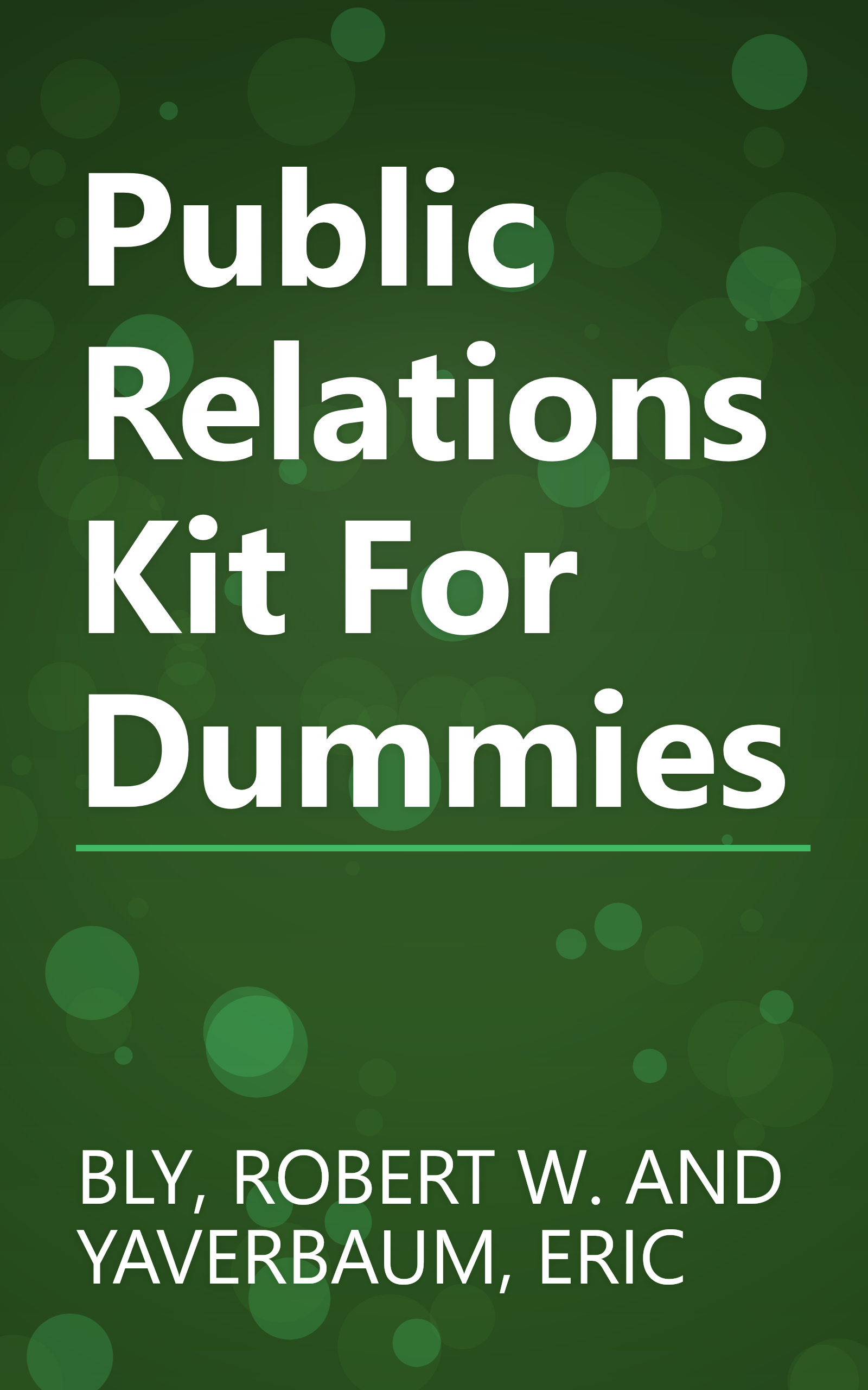 Public Relations Kit For Dummies book cover