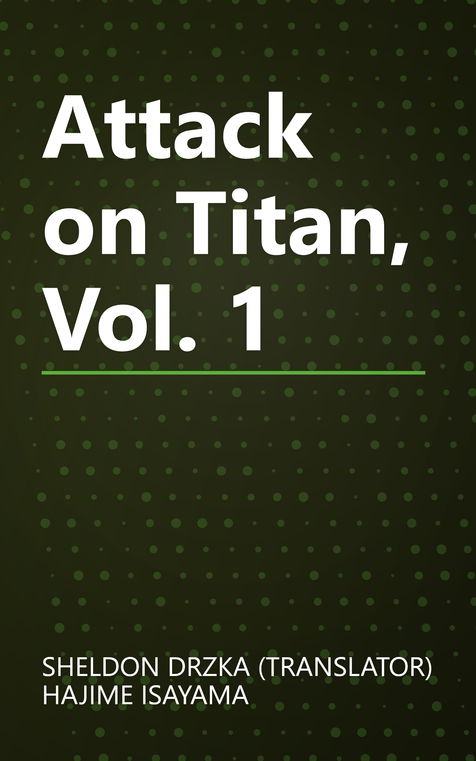 Attack on Titan, Vol. 1 book cover