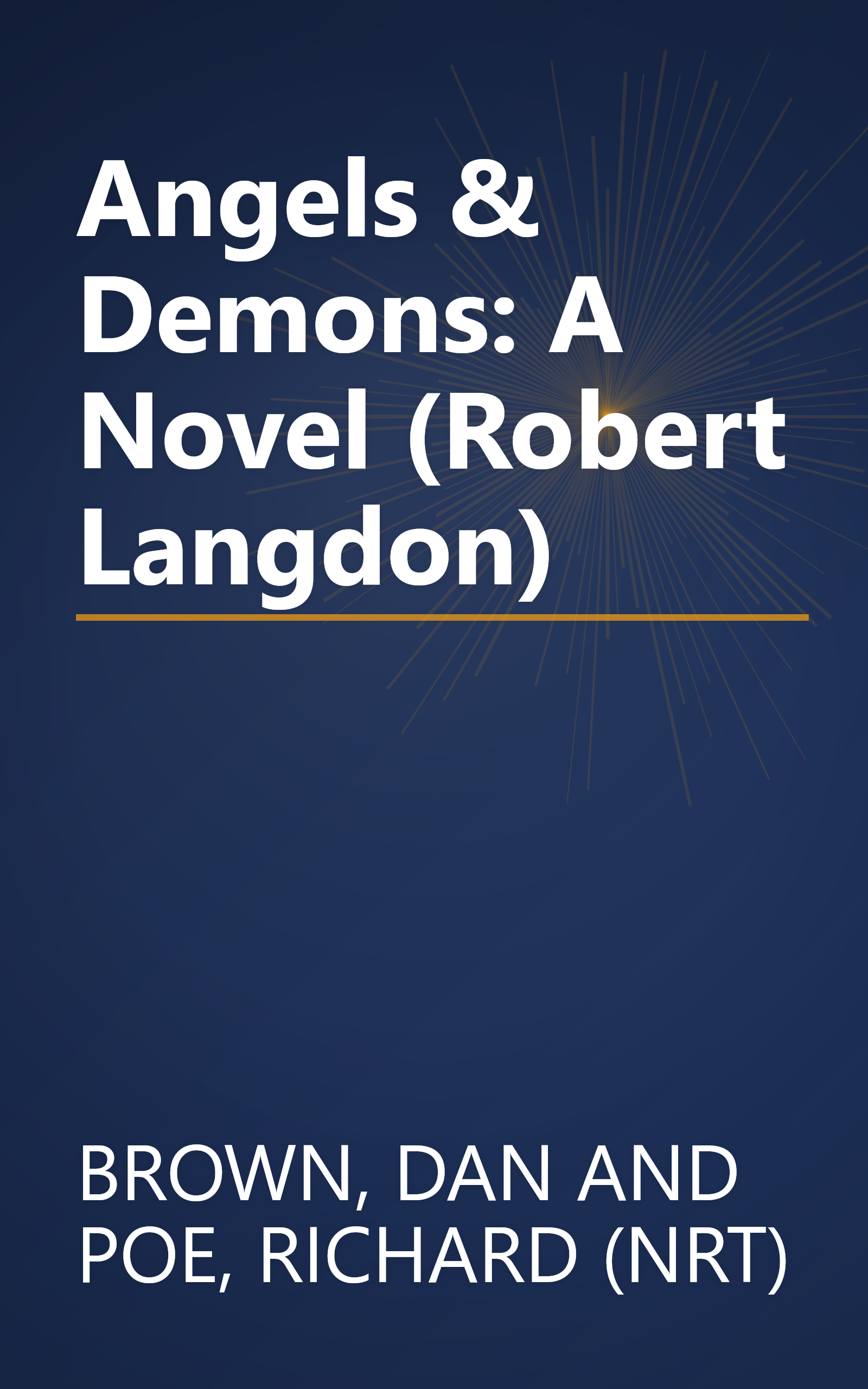 Angels & Demons: A Novel (Robert Langdon) book cover