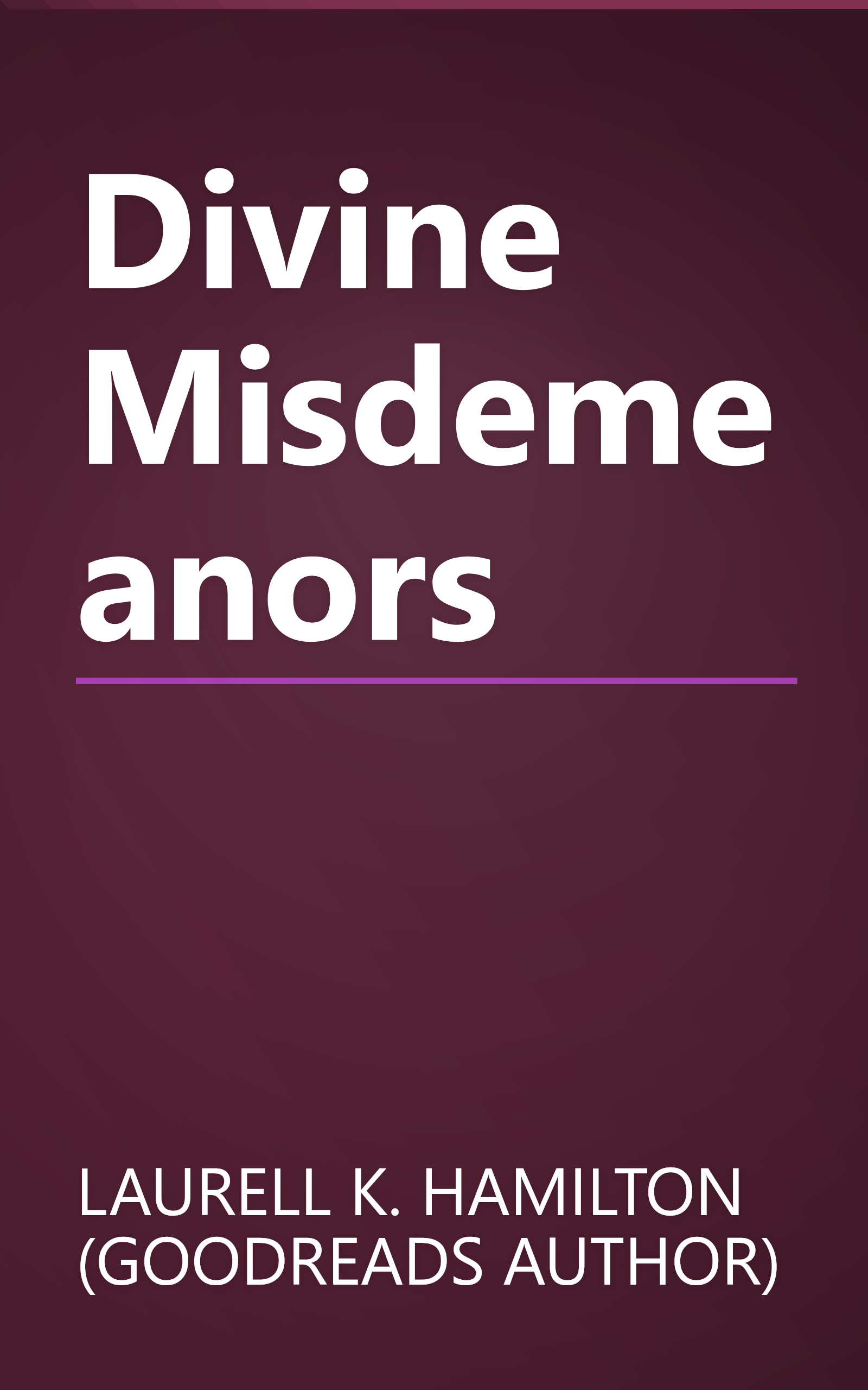 Divine Misdemeanors book cover