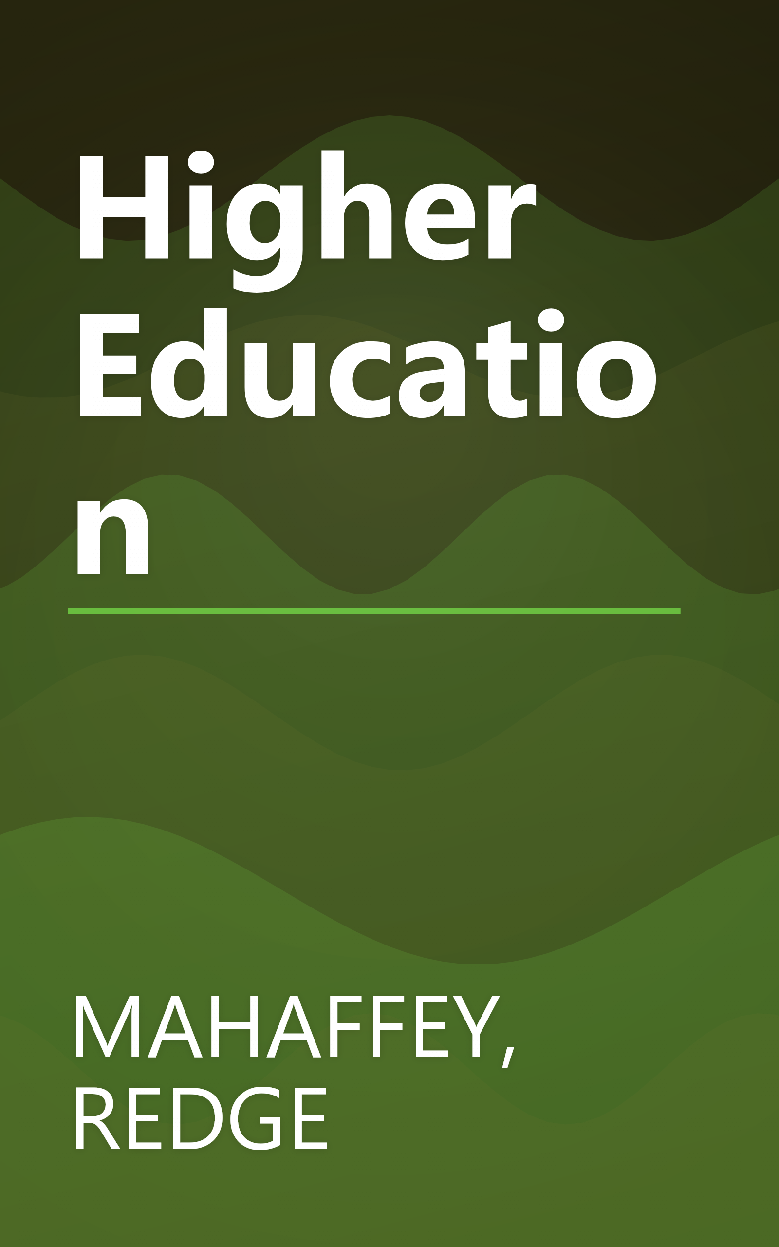 Higher Education book cover