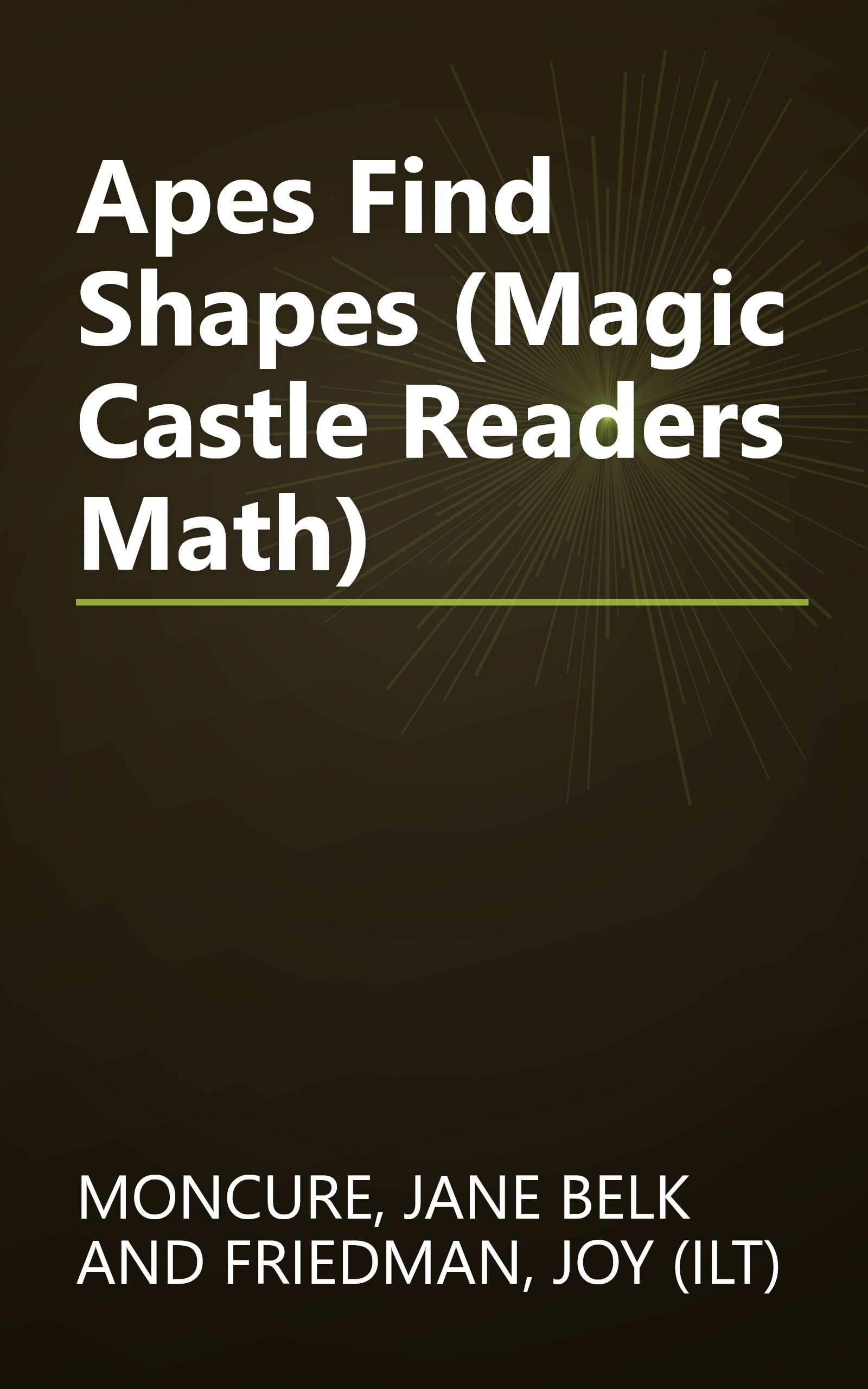 Apes Find Shapes (Magic Castle Readers Math) book cover