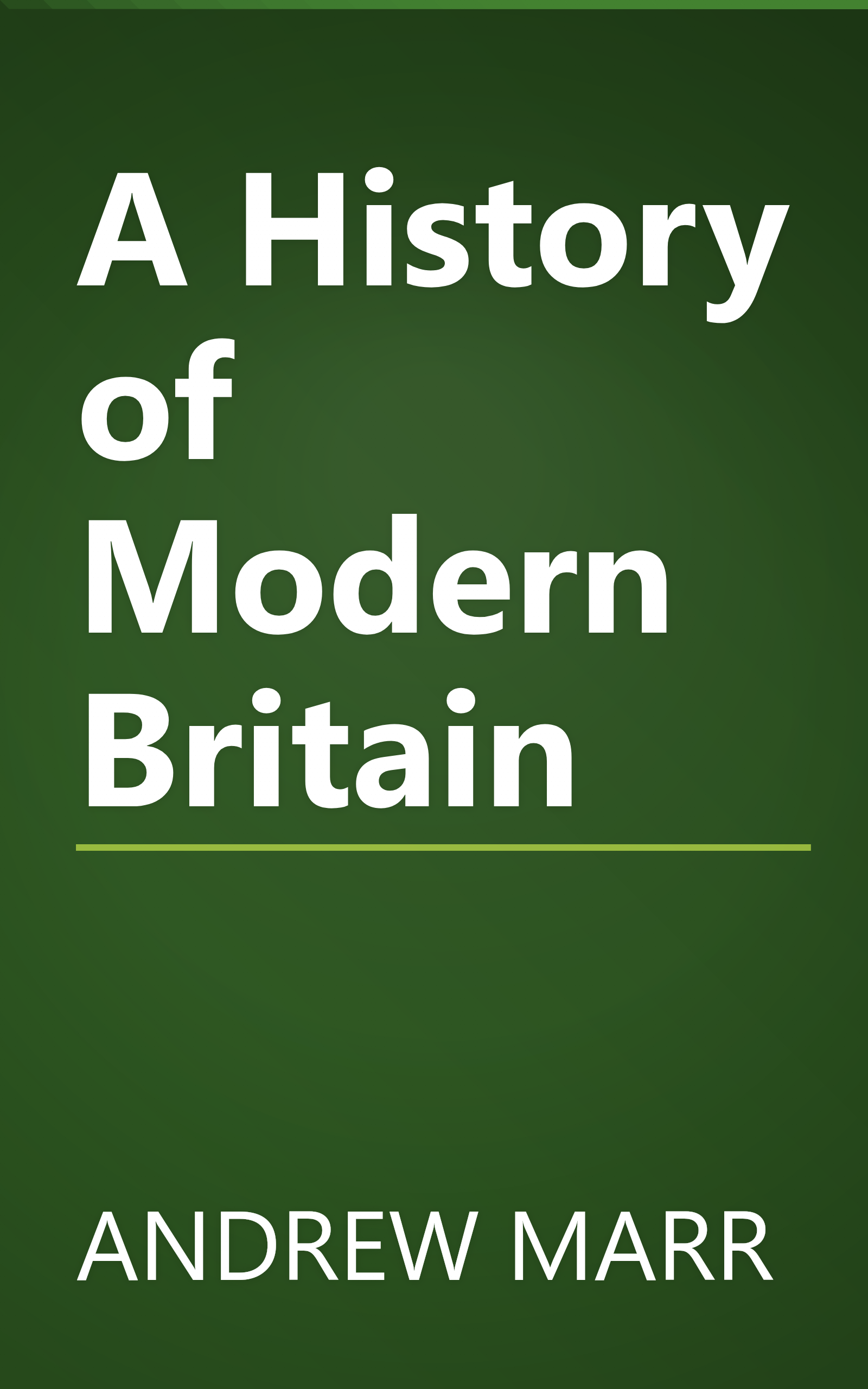 A History of Modern Britain book cover