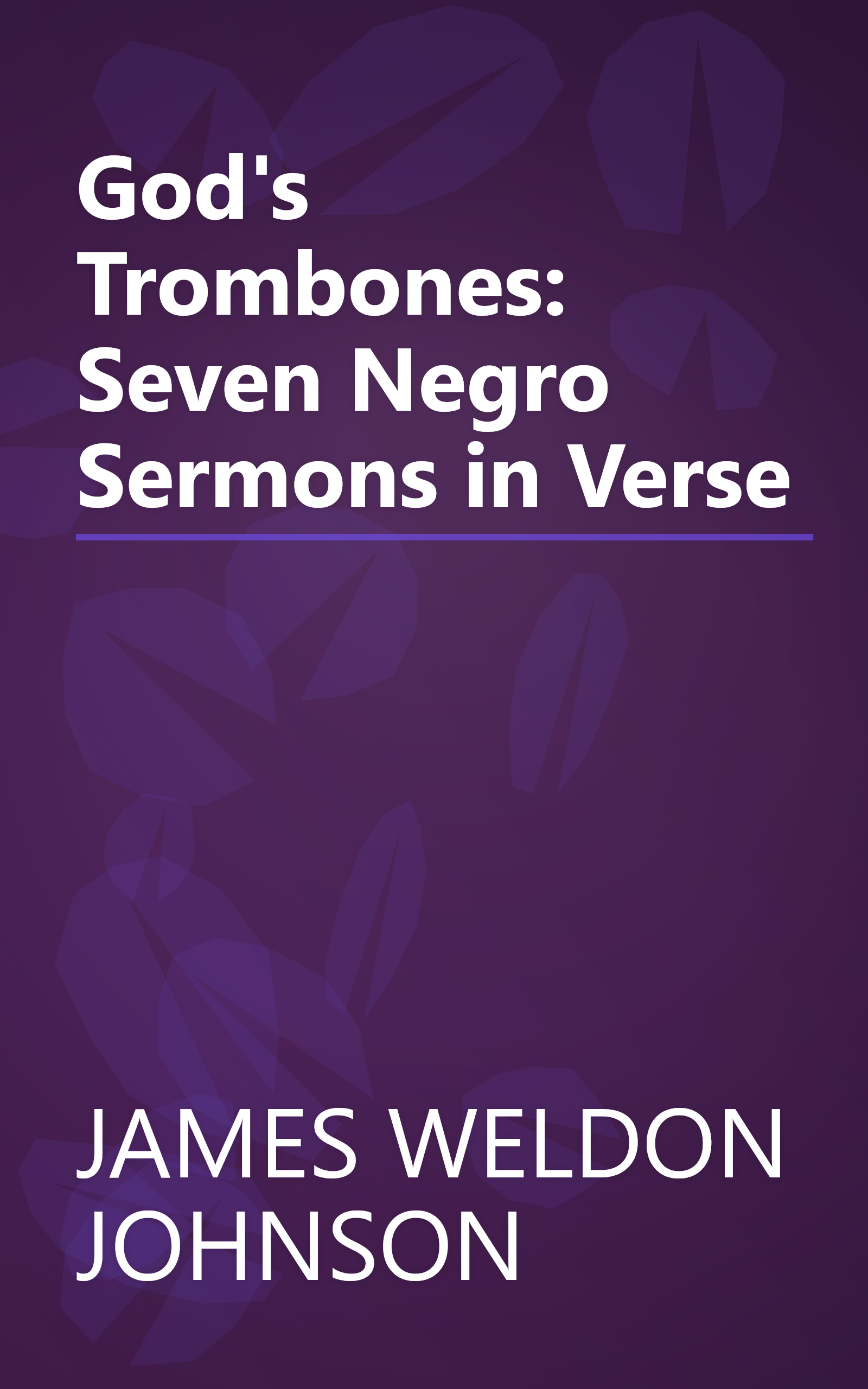 God's Trombones: Seven Negro Sermons in Verse book cover