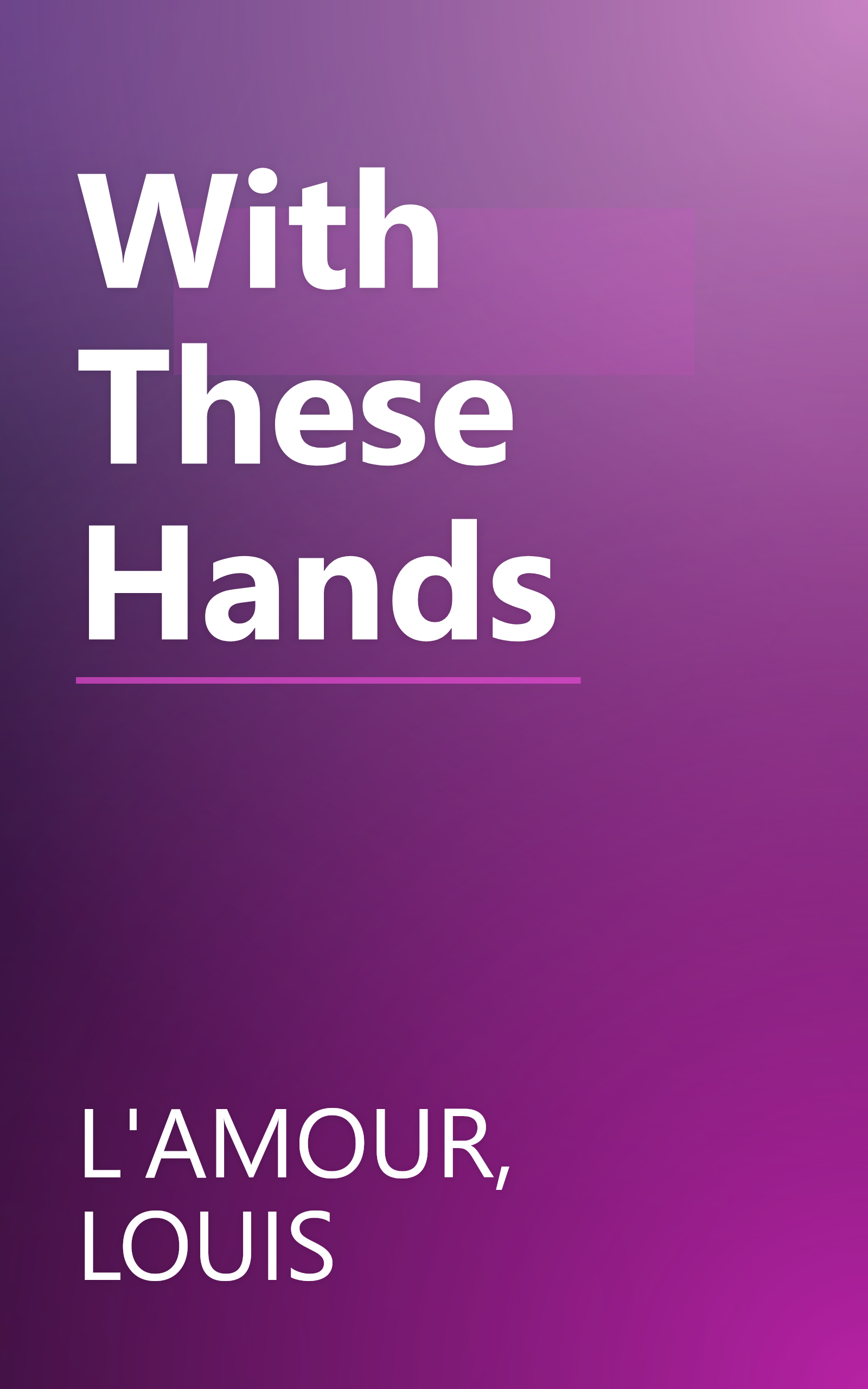 With These Hands book cover