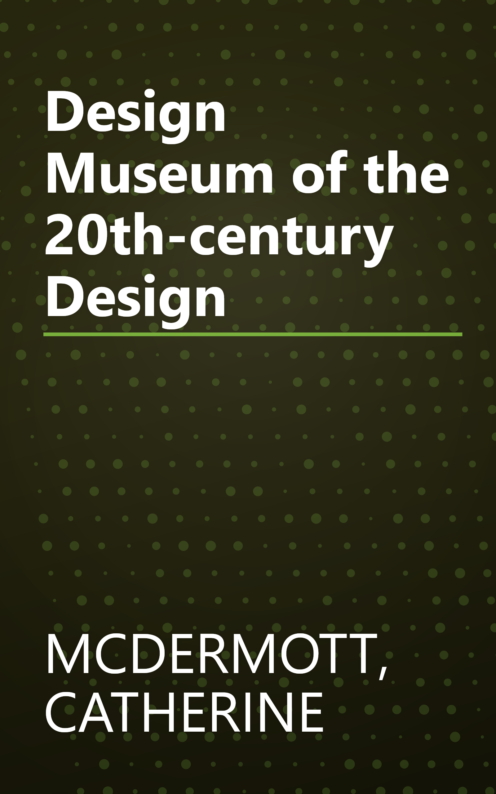 Design Museum of the 20th-century Design book cover