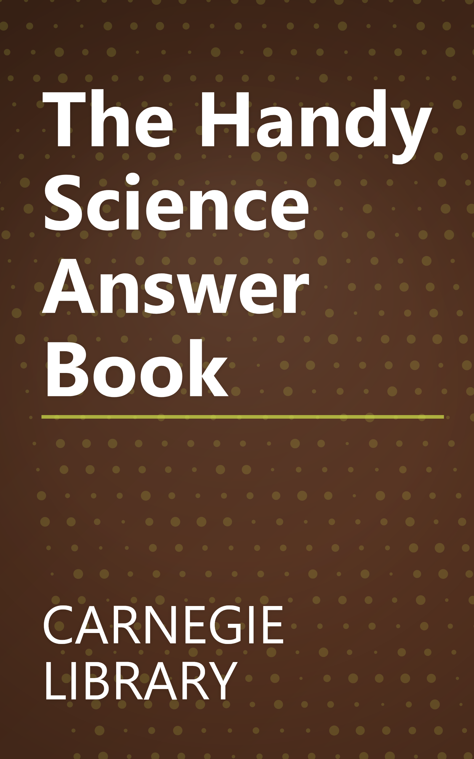 The Handy Science Answer Book book cover
