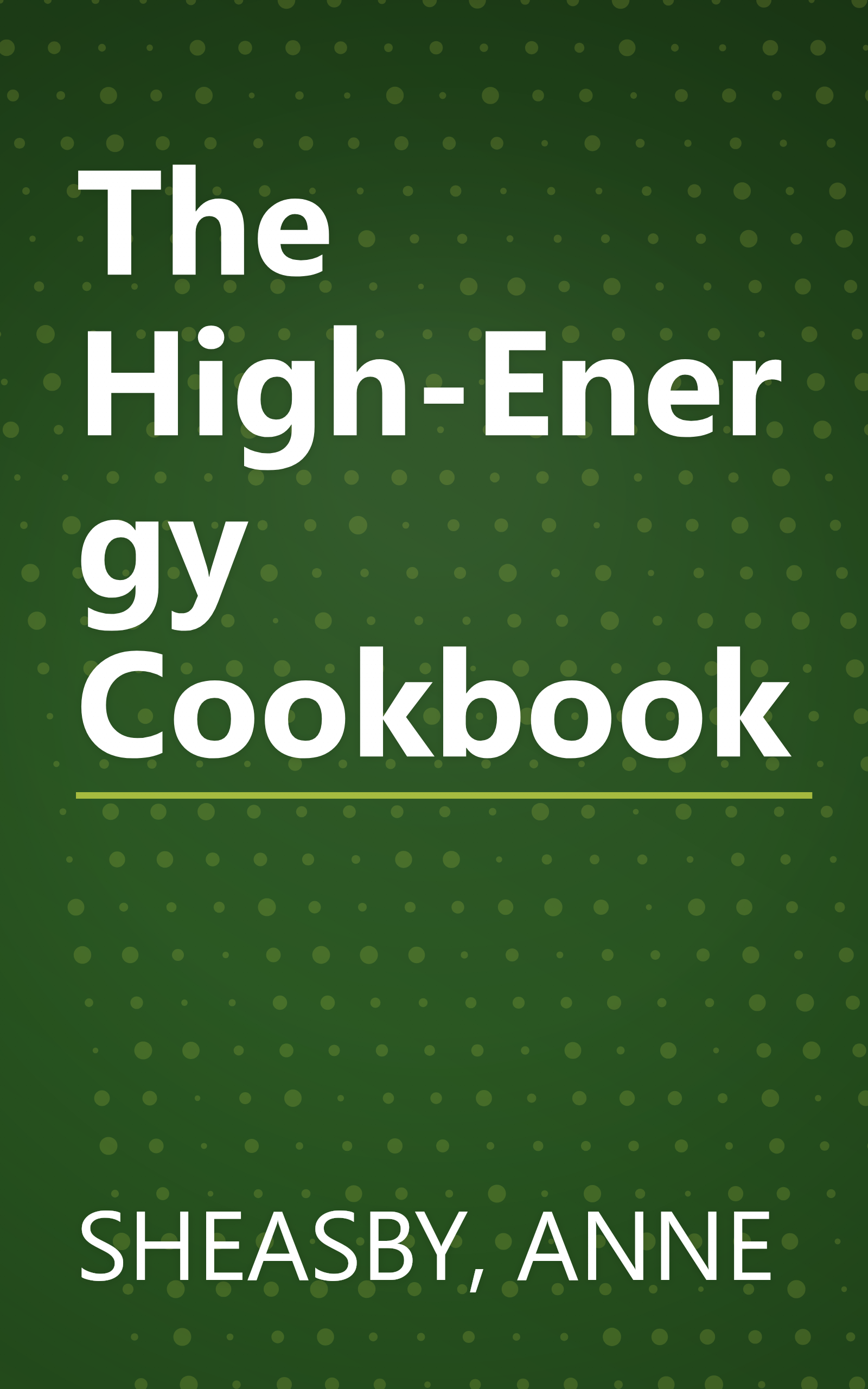 The High-Energy Cookbook book cover