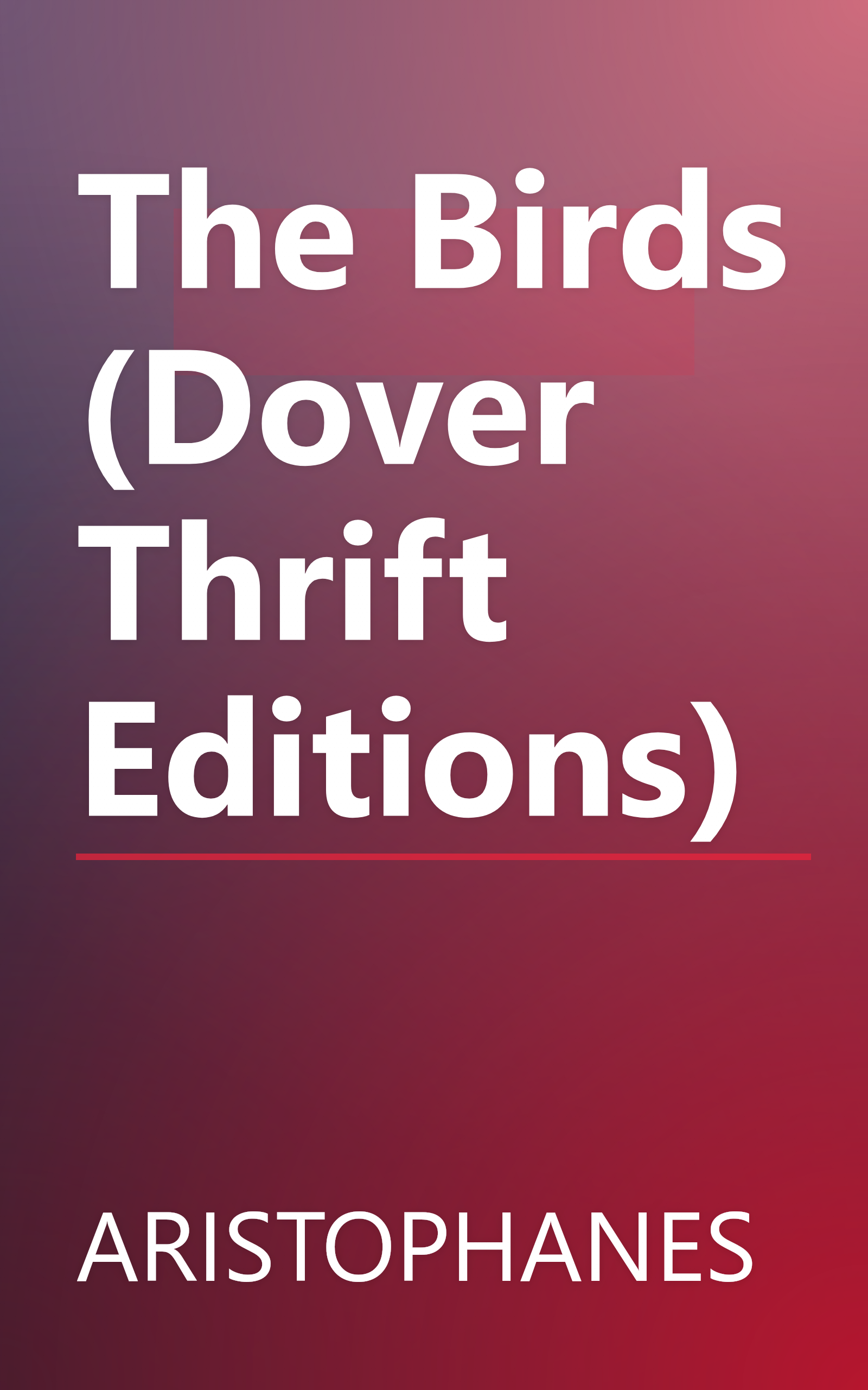 The Birds (Dover Thrift Editions) book cover