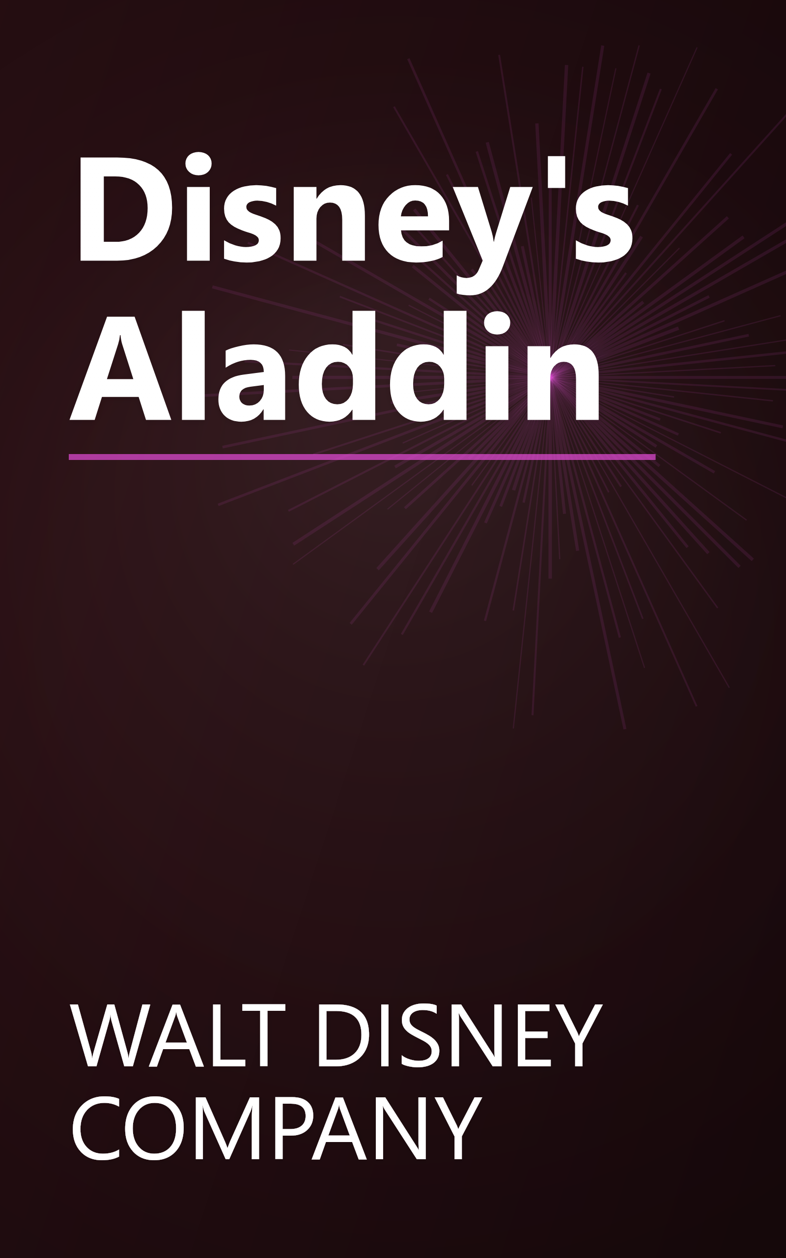 Disney's Aladdin book cover