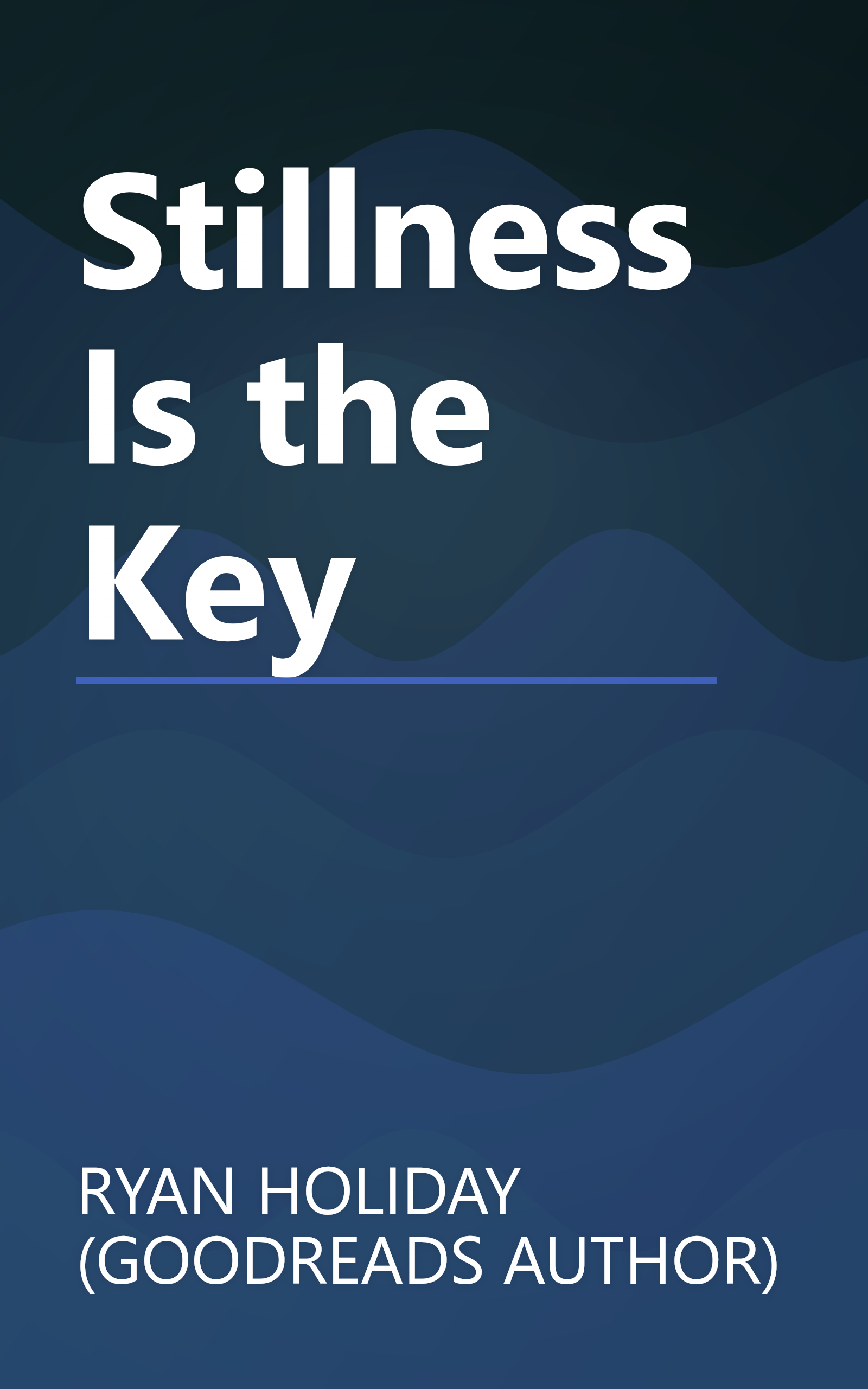 Stillness Is the Key book cover