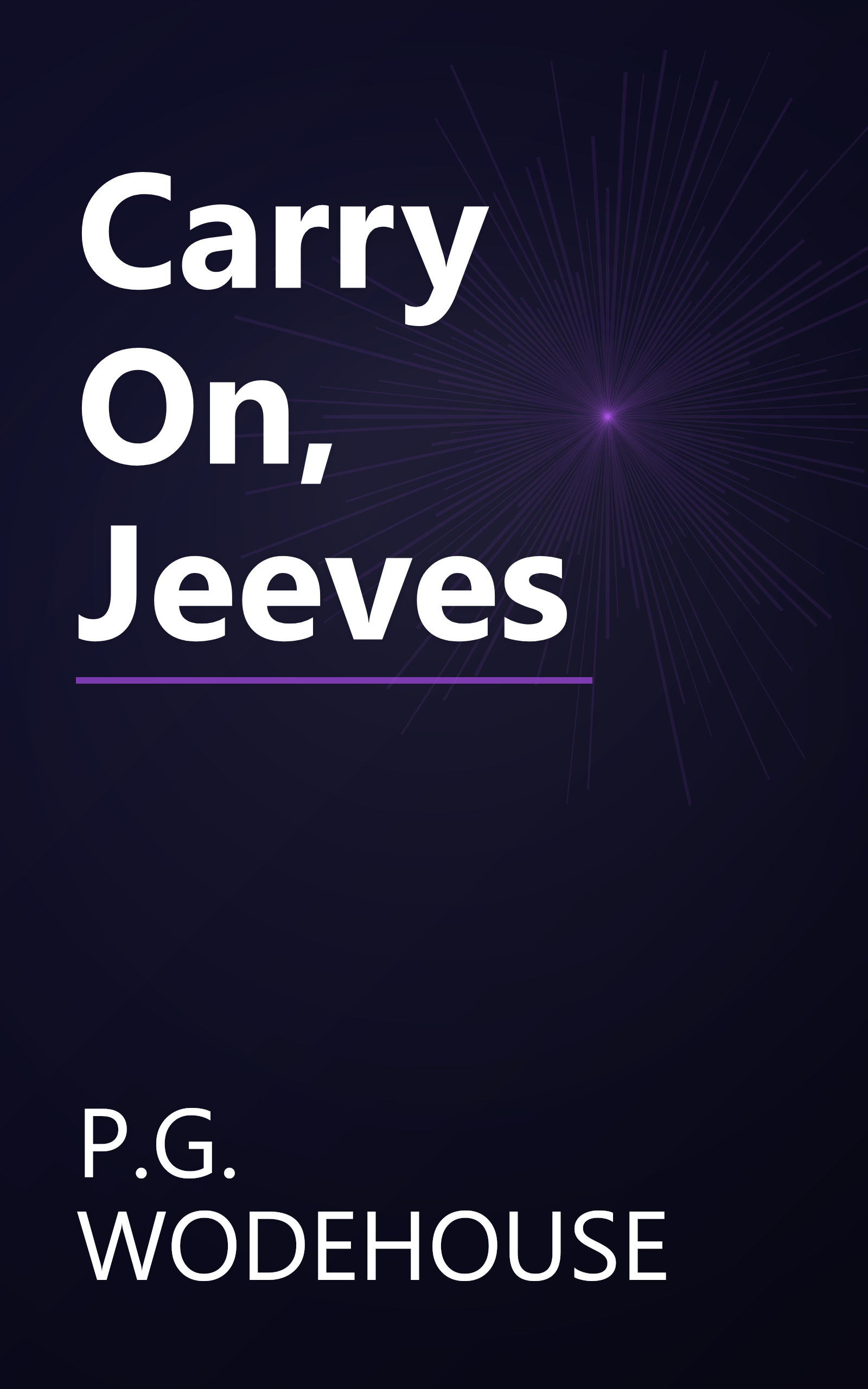Carry On, Jeeves book cover