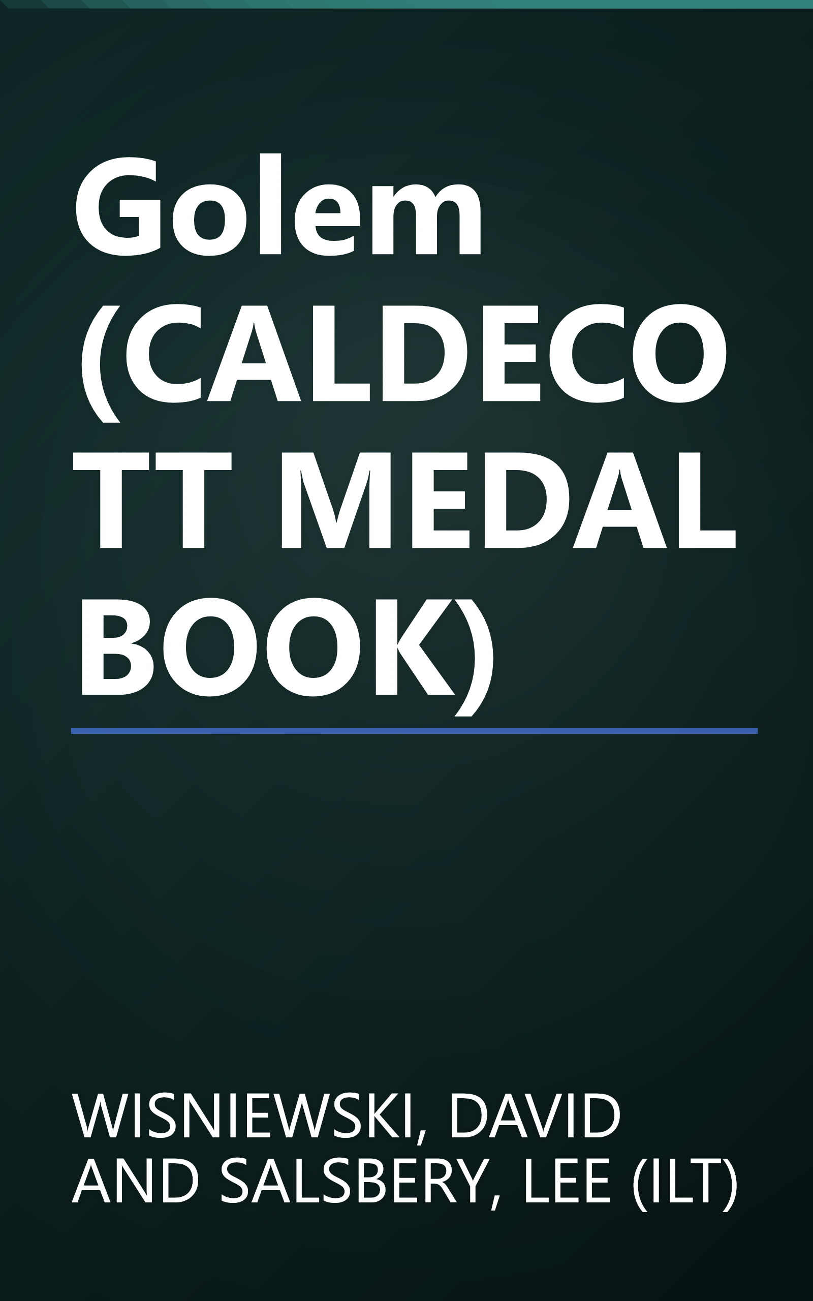 Golem (CALDECOTT MEDAL BOOK) book cover