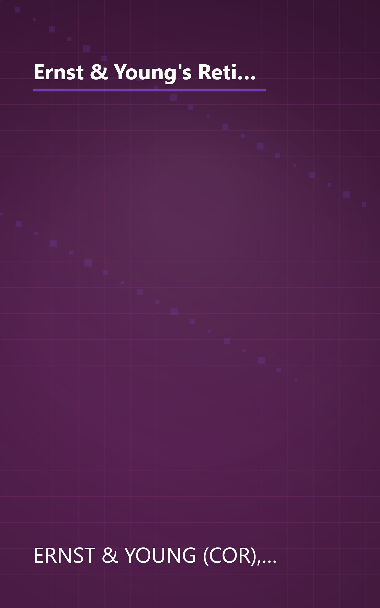 Ernst & Young's Retirement Planning Guide: Take Care of Your Finances Now...And They'll Take Care of You Later (ERNST AND YOUNG'S RETIREMENT PLANNING GUIDE) book cover