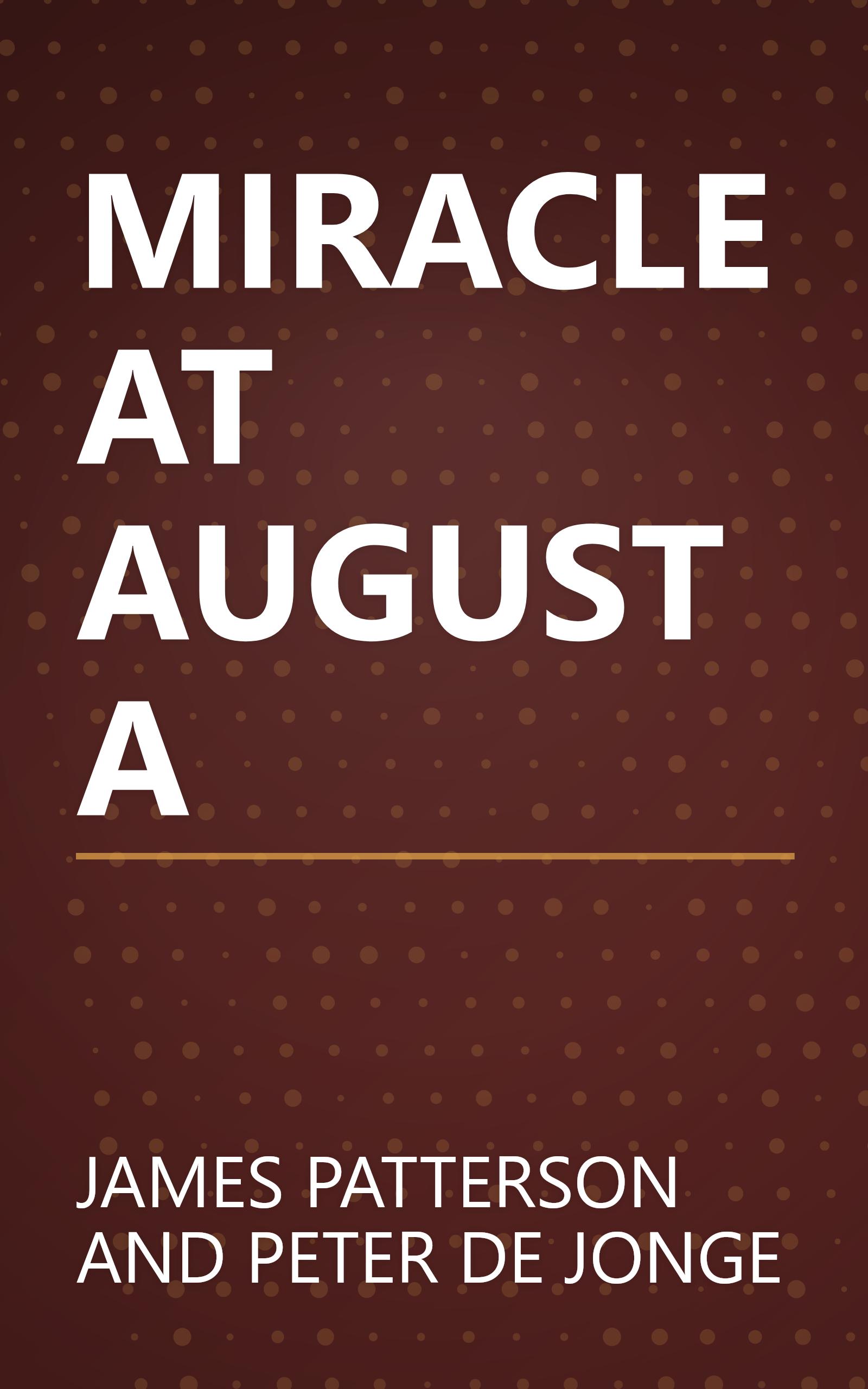 MIRACLE AT AUGUSTA book cover