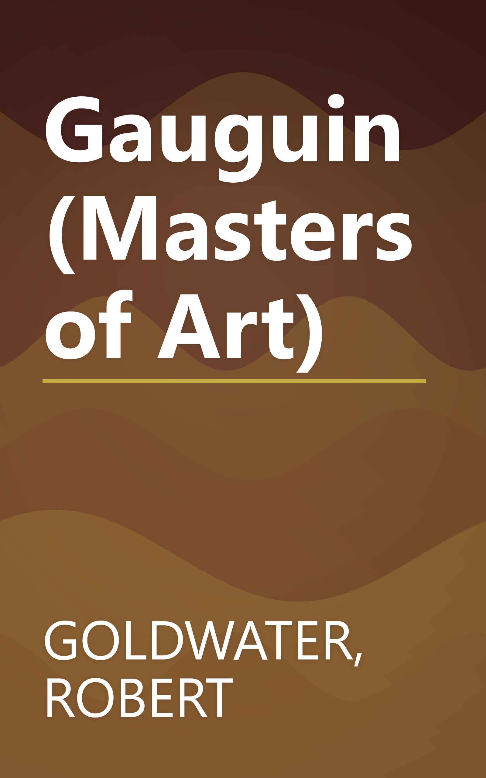 Gauguin (Masters of Art) book cover
