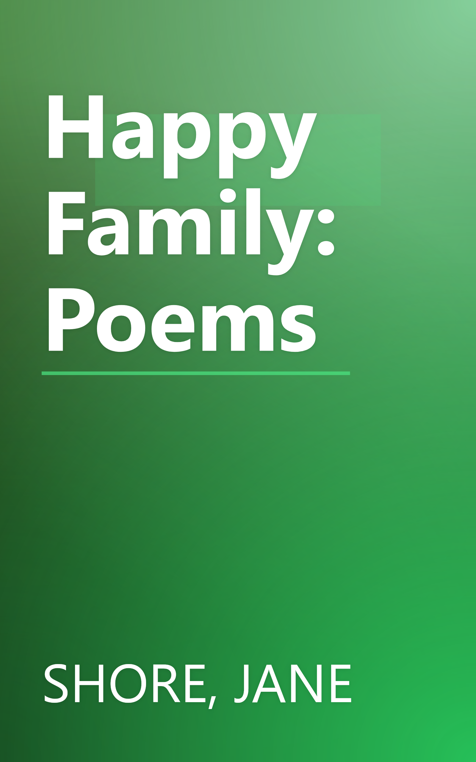 Happy Family: Poems book cover