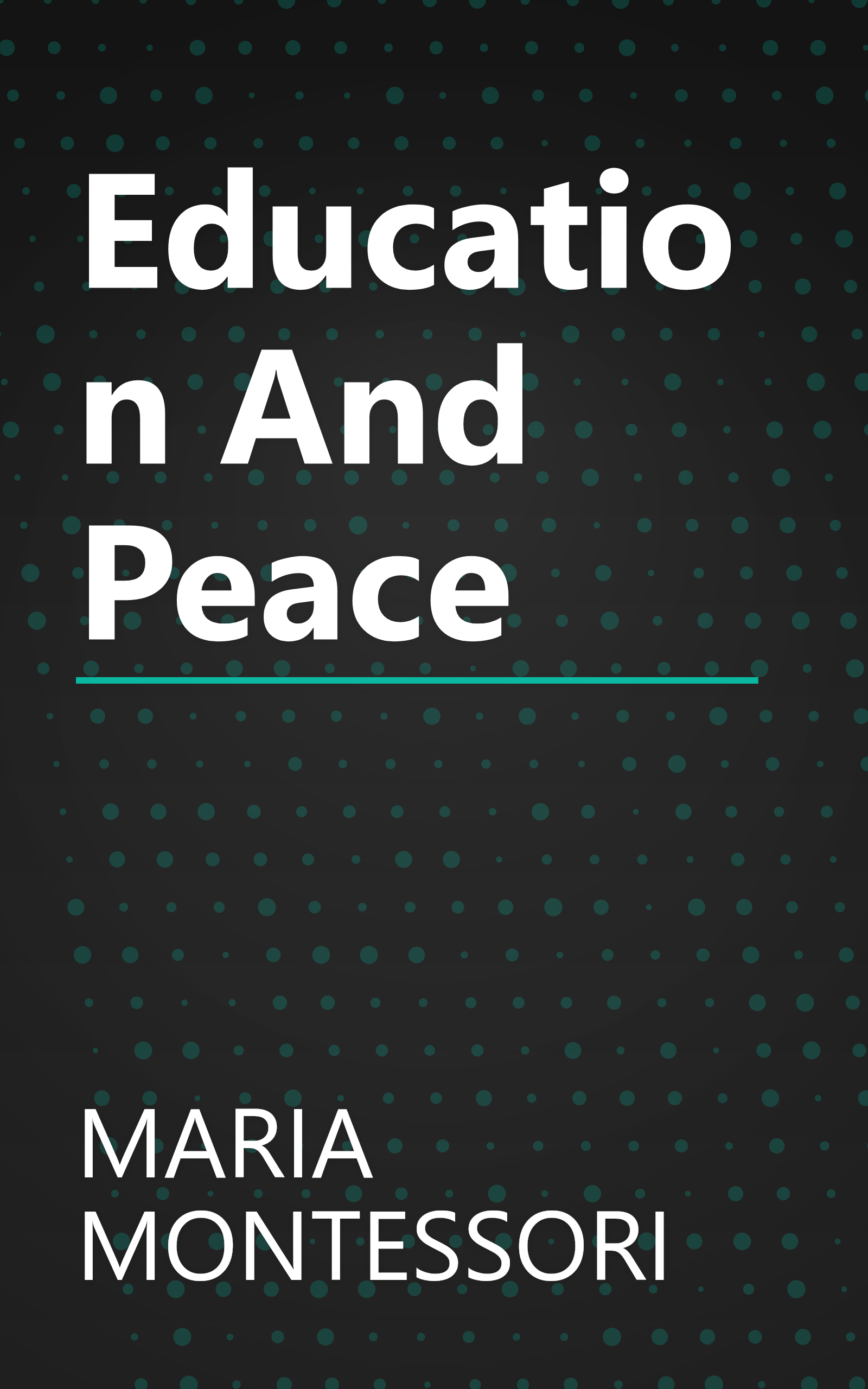 Education And Peace book cover