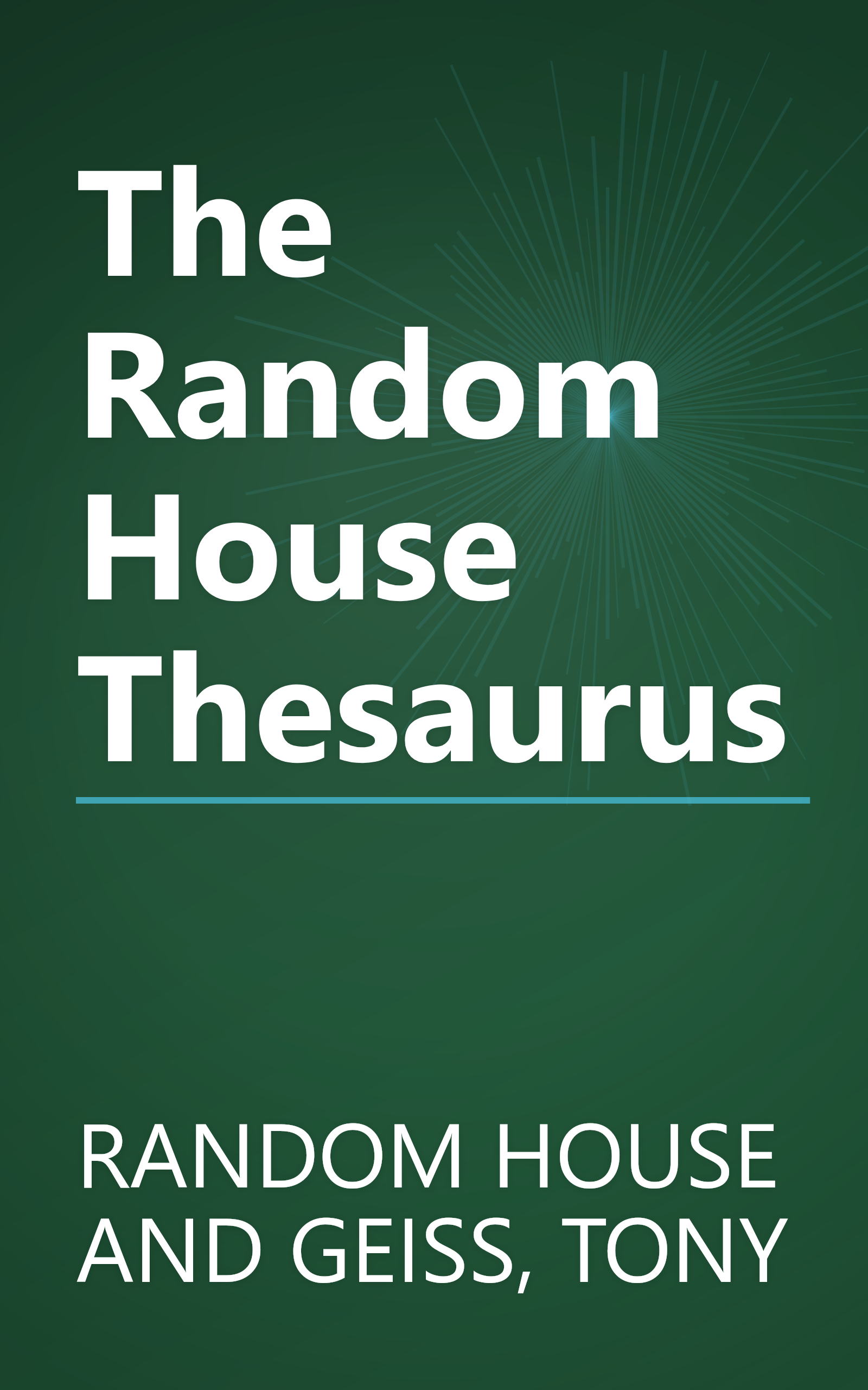 The Random House Thesaurus book cover