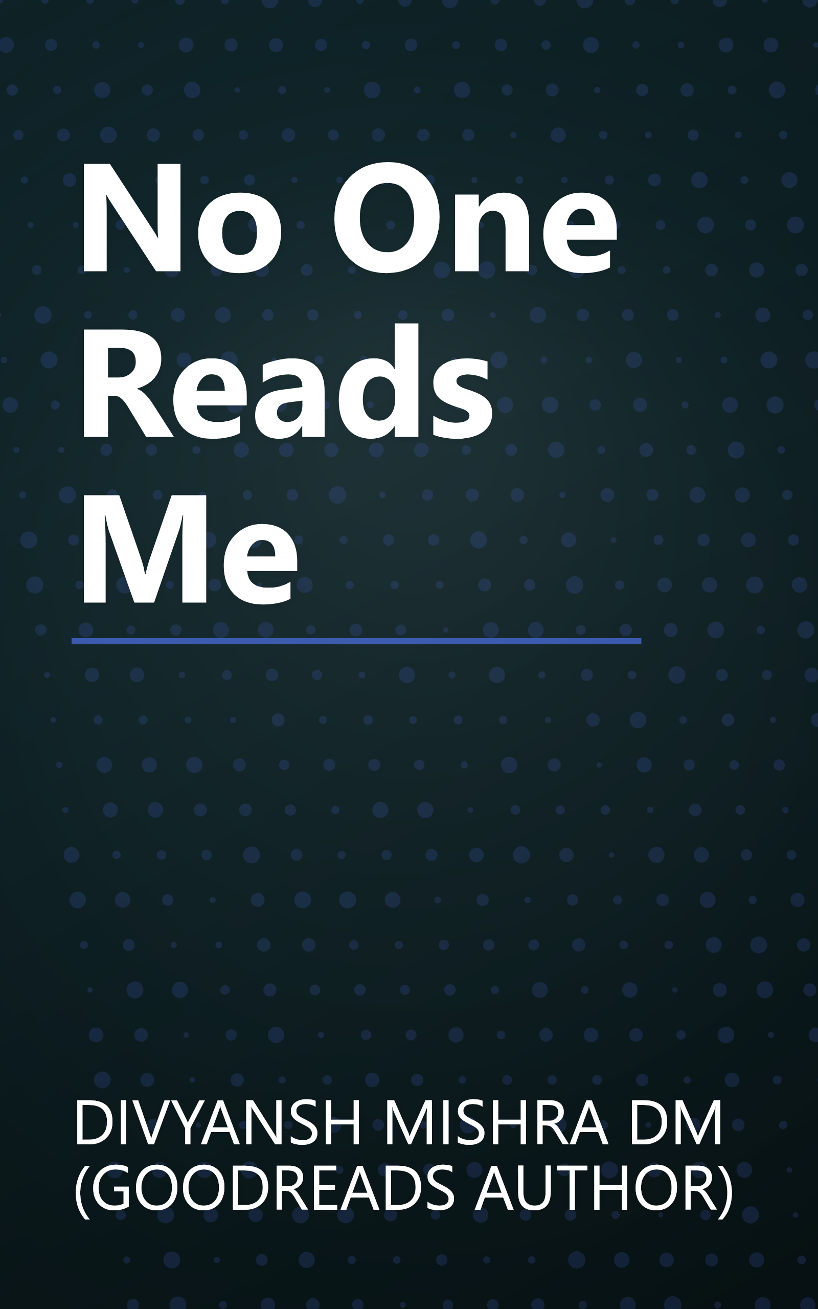 No One Reads Me book cover