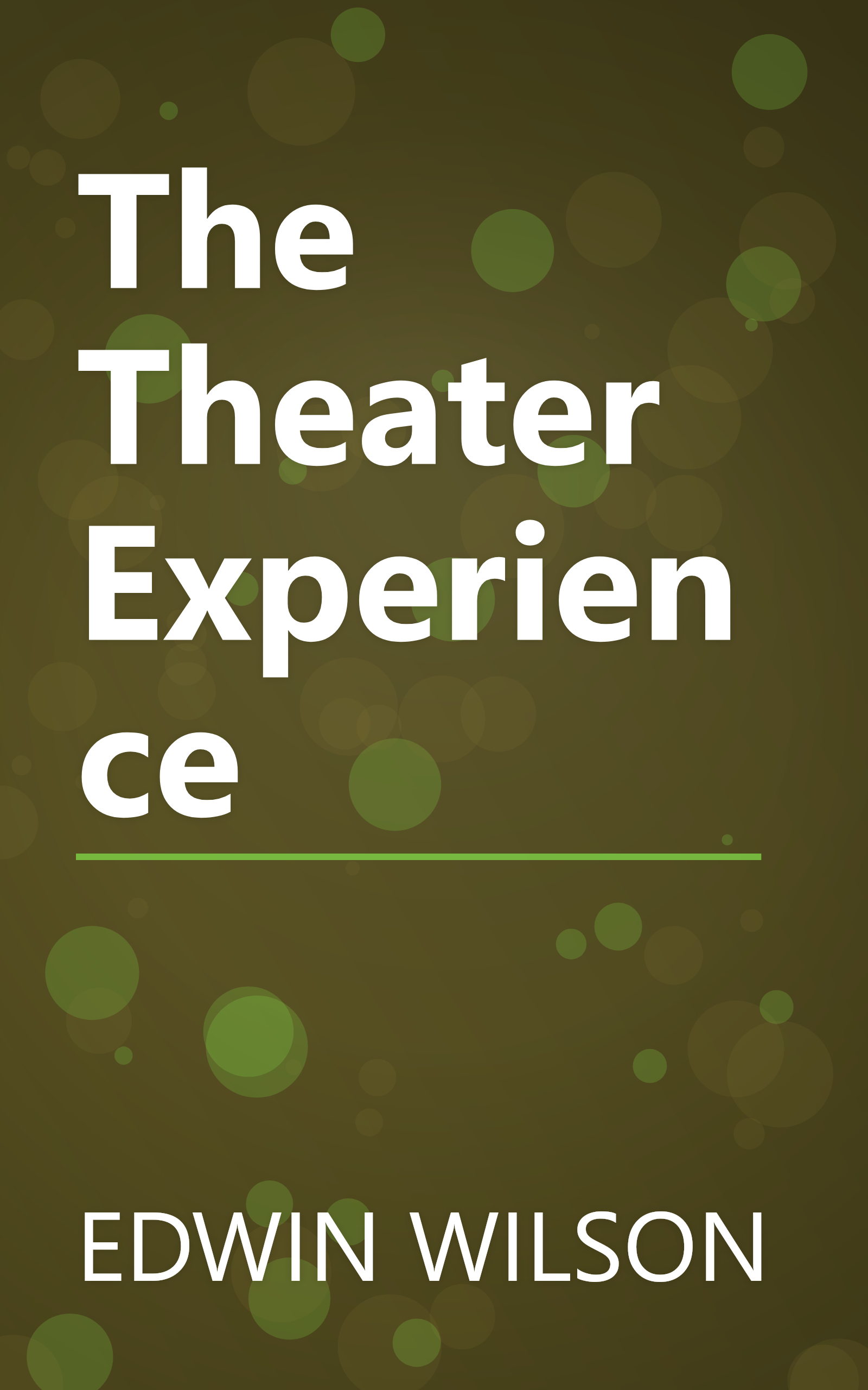 The Theater Experience book cover