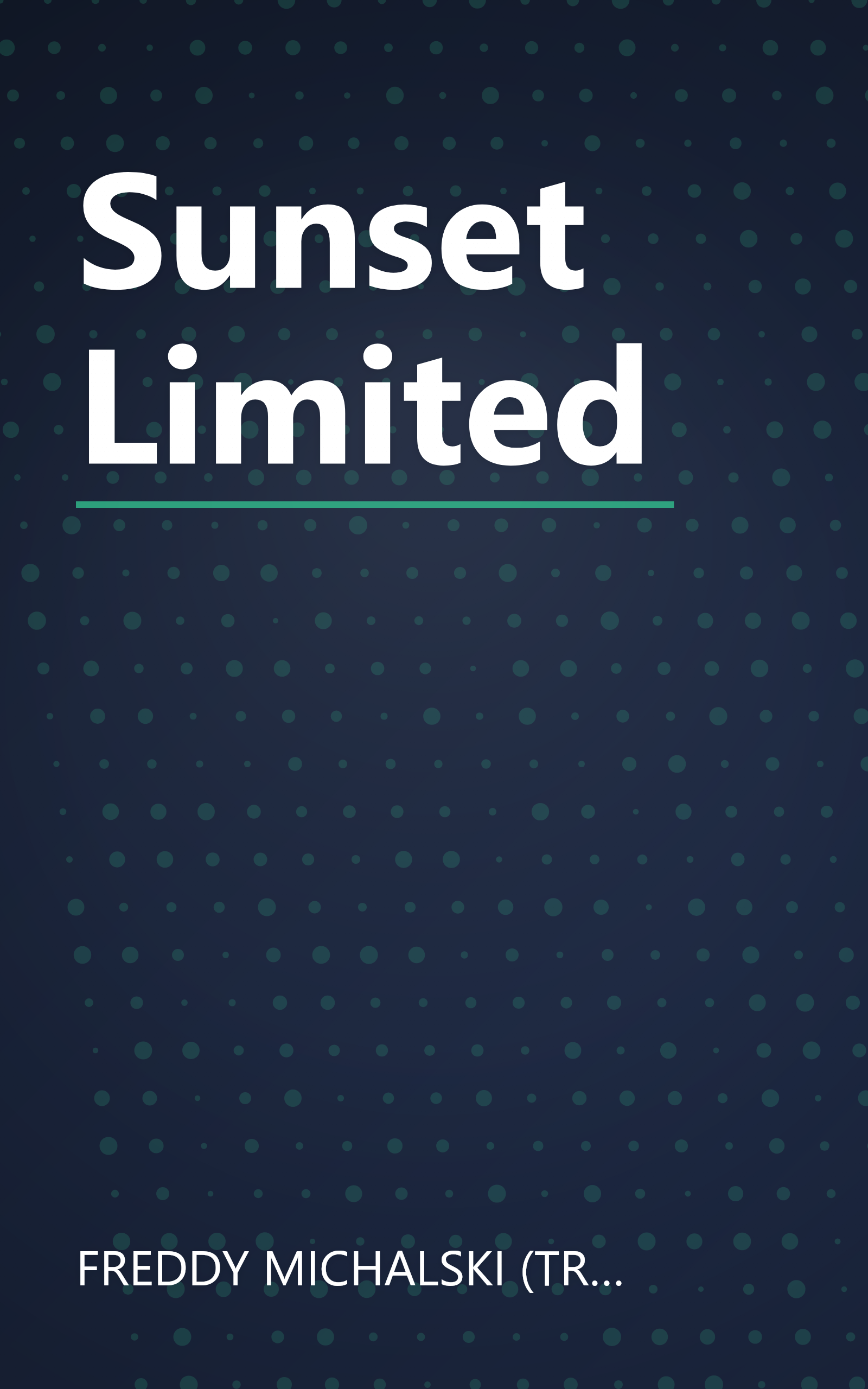 Sunset Limited book cover