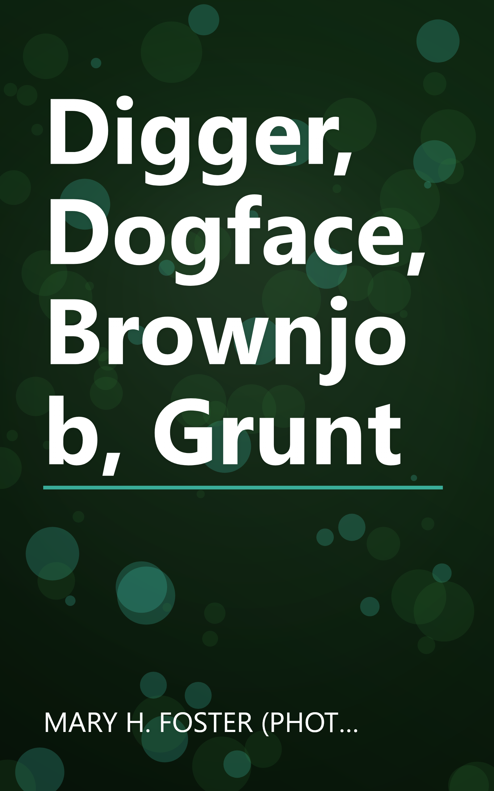 Digger, Dogface, Brownjob, Grunt book cover