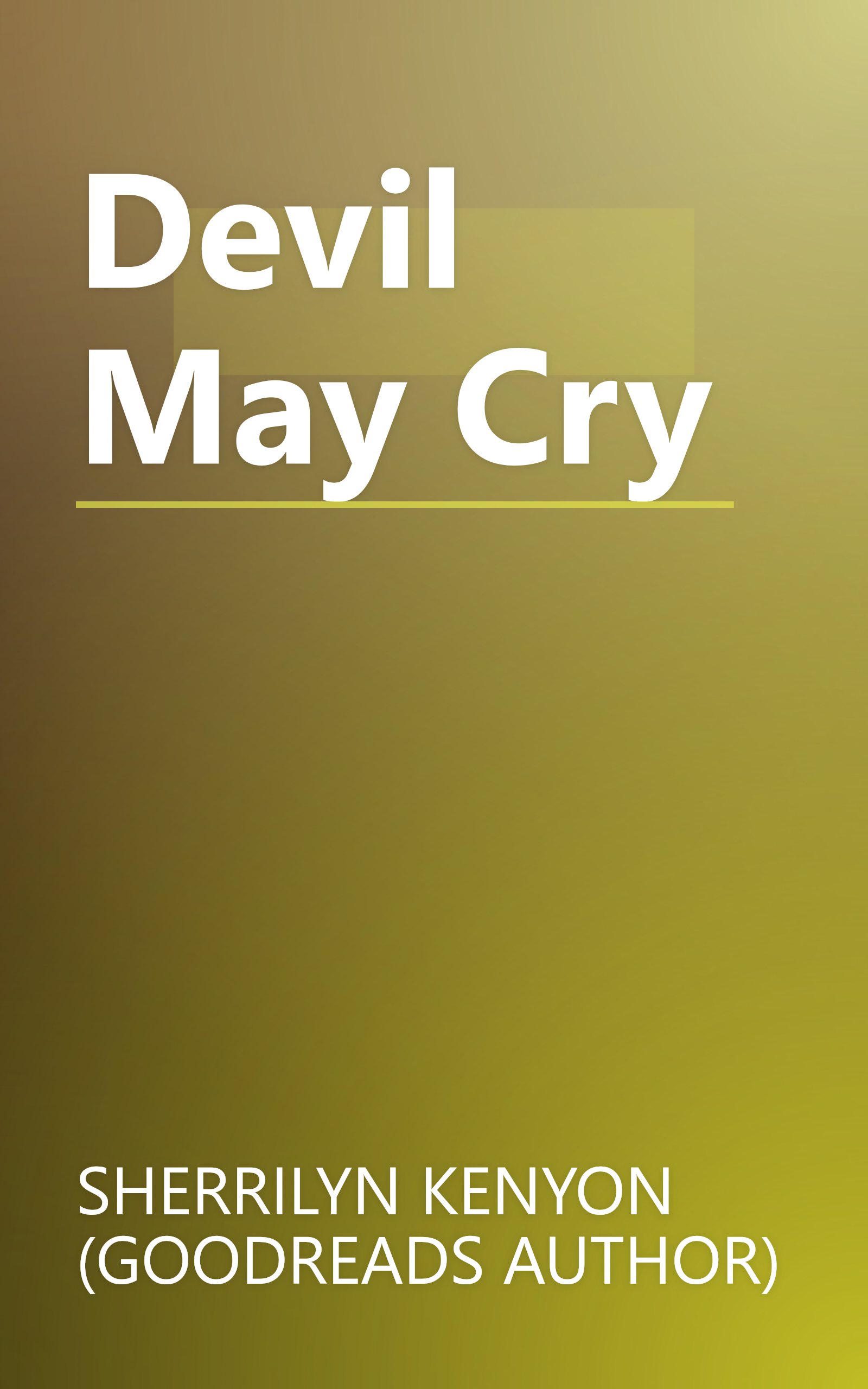 Devil May Cry book cover
