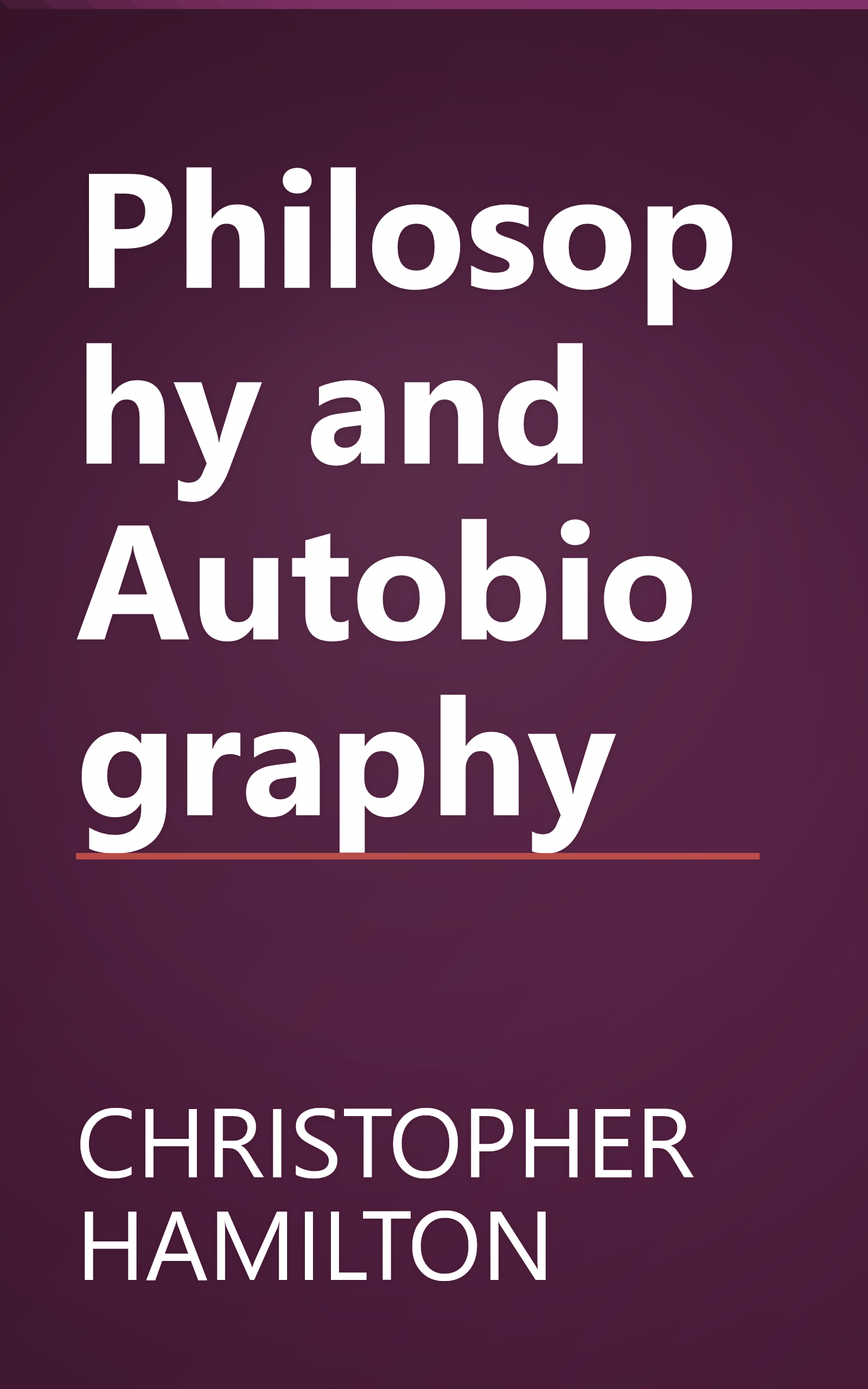 Philosophy and Autobiography book cover