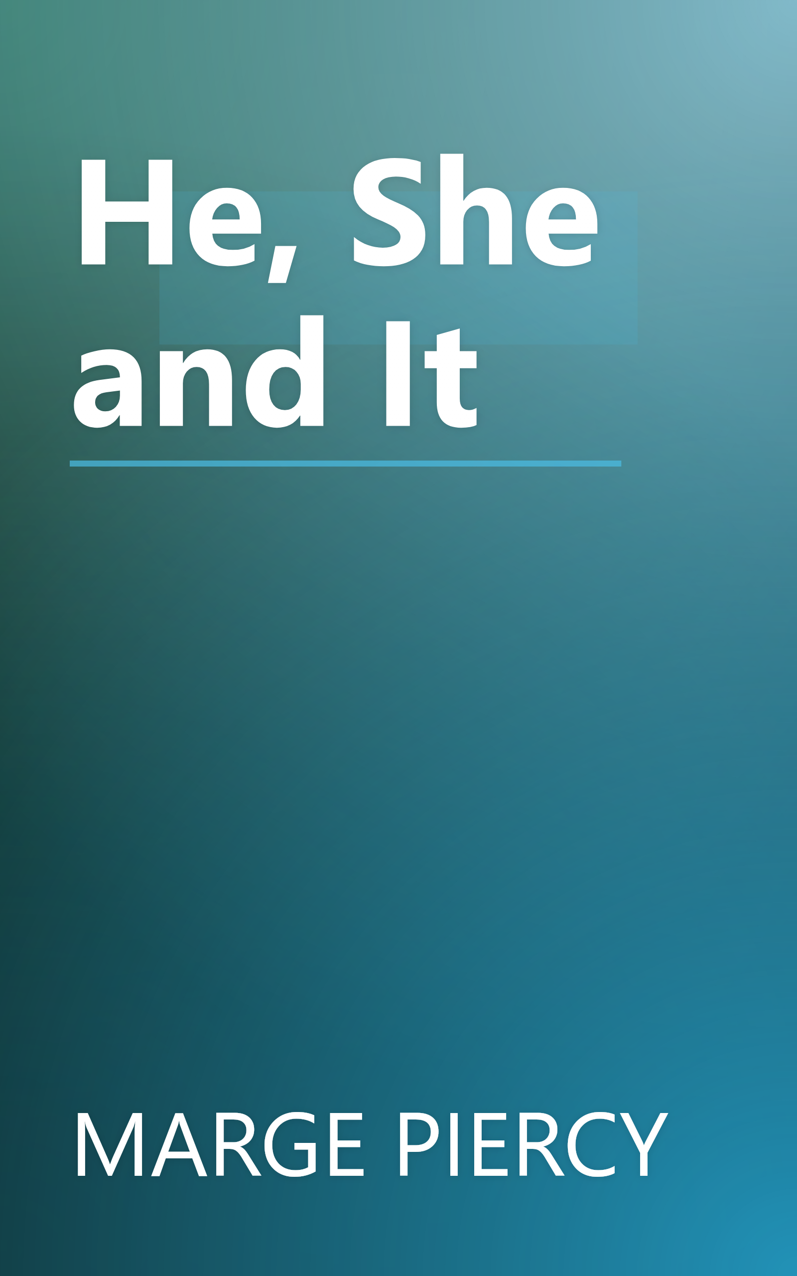 He, She and It book cover
