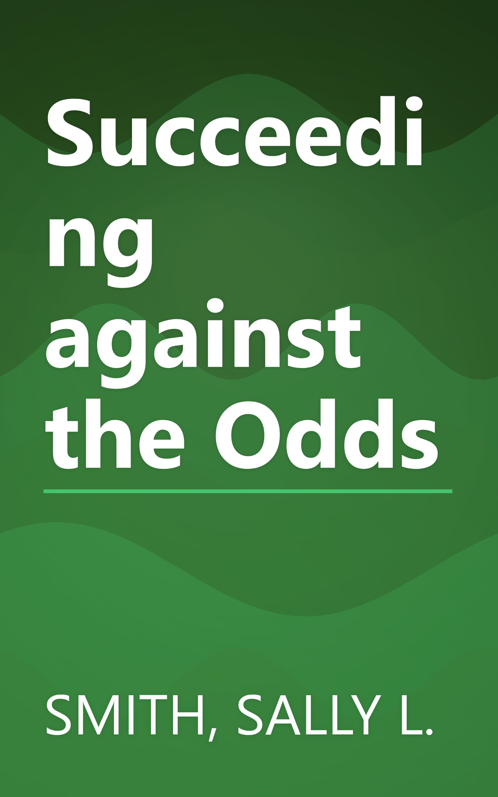 Succeeding against the Odds book cover