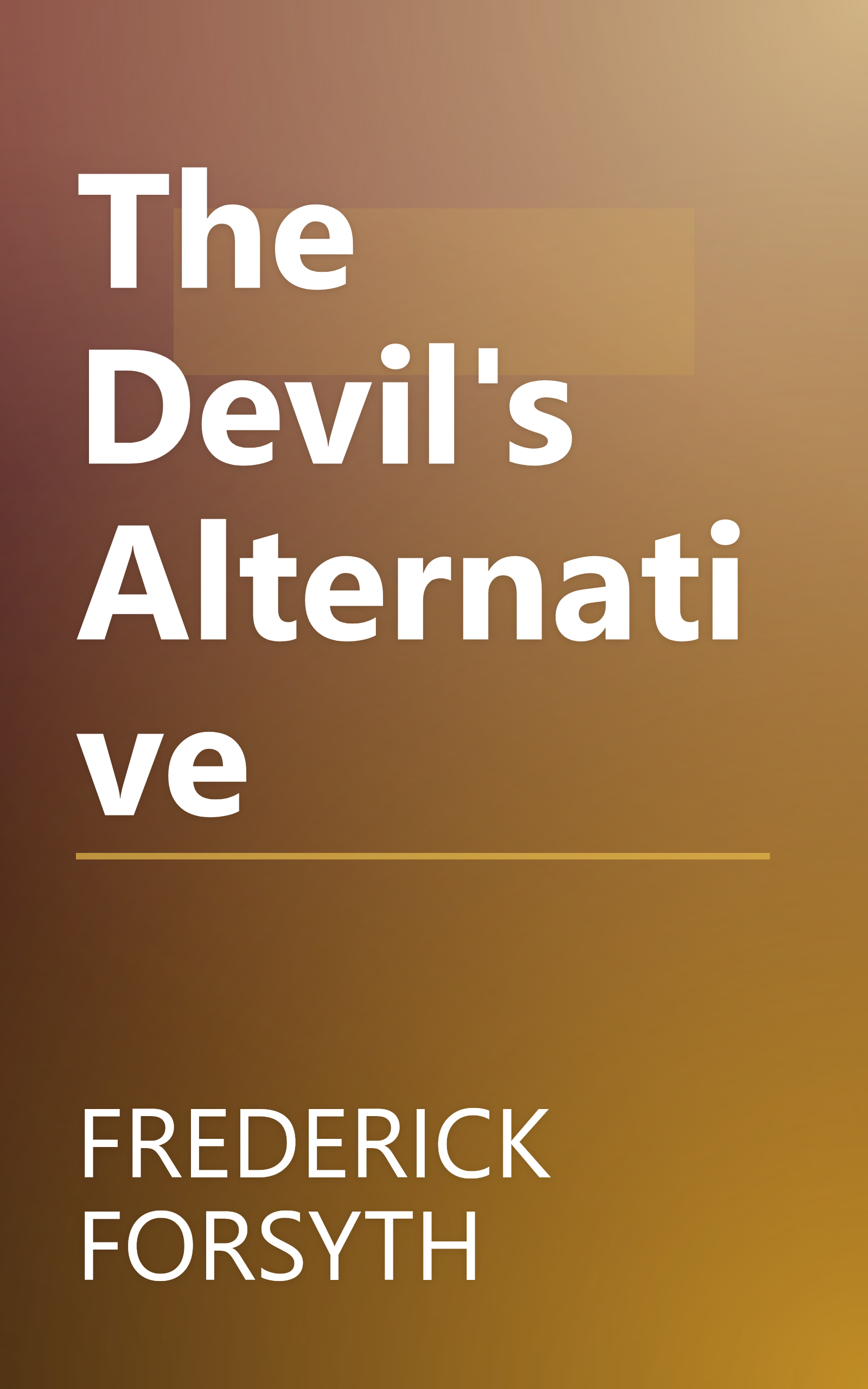 The Devil's Alternative book cover