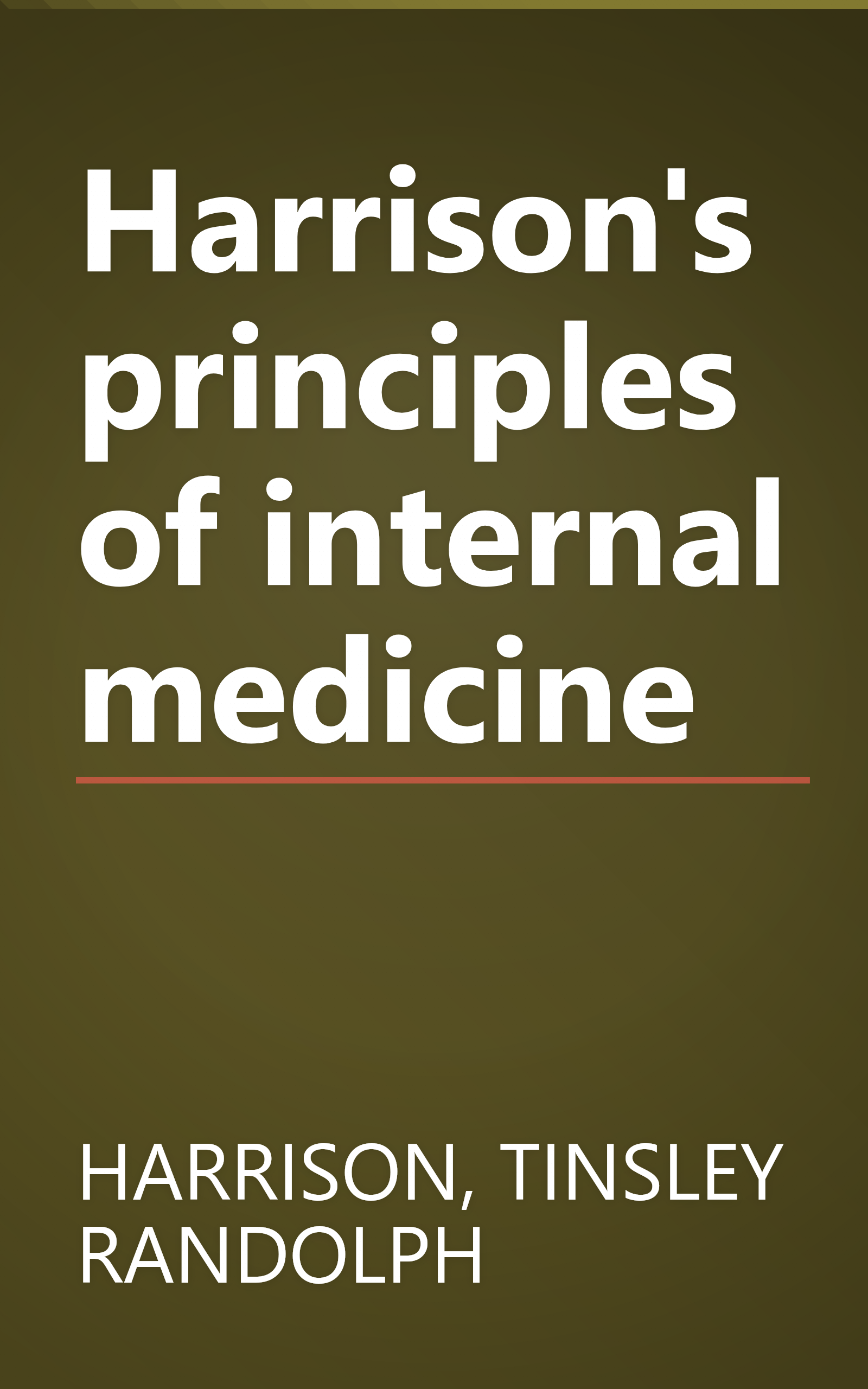 Harrison's principles of internal medicine book cover
