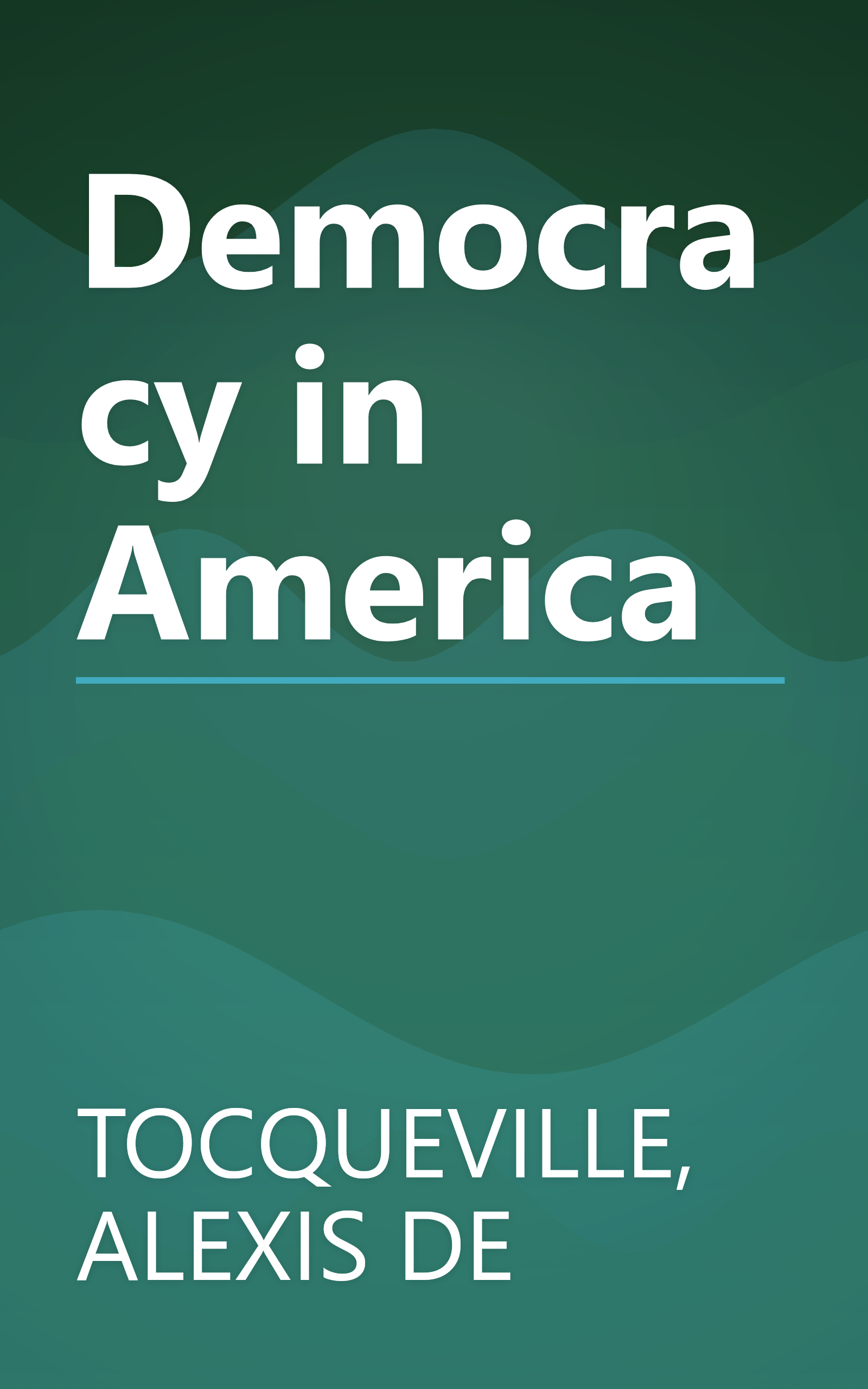 Democracy in America book cover