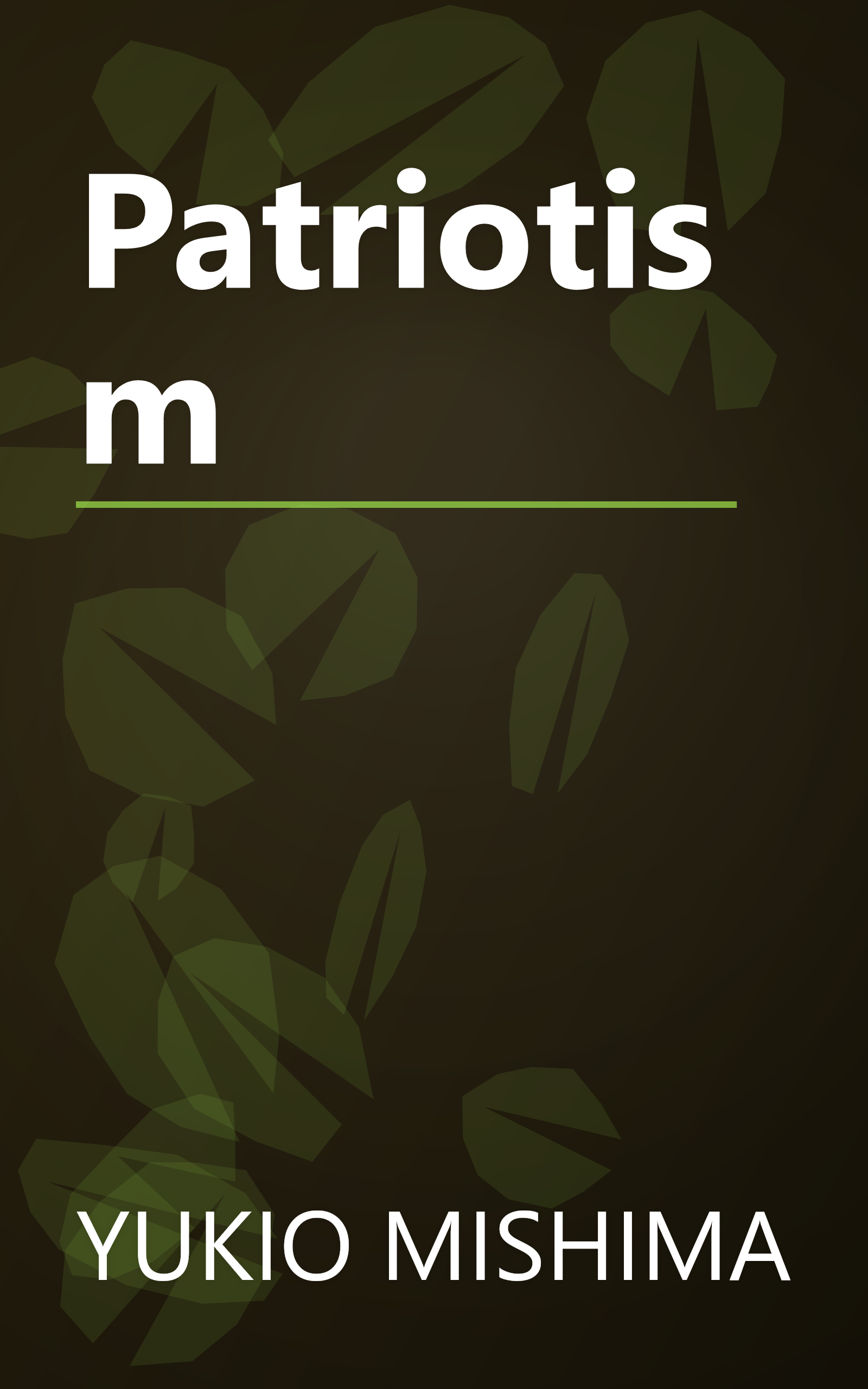 Patriotism book cover
