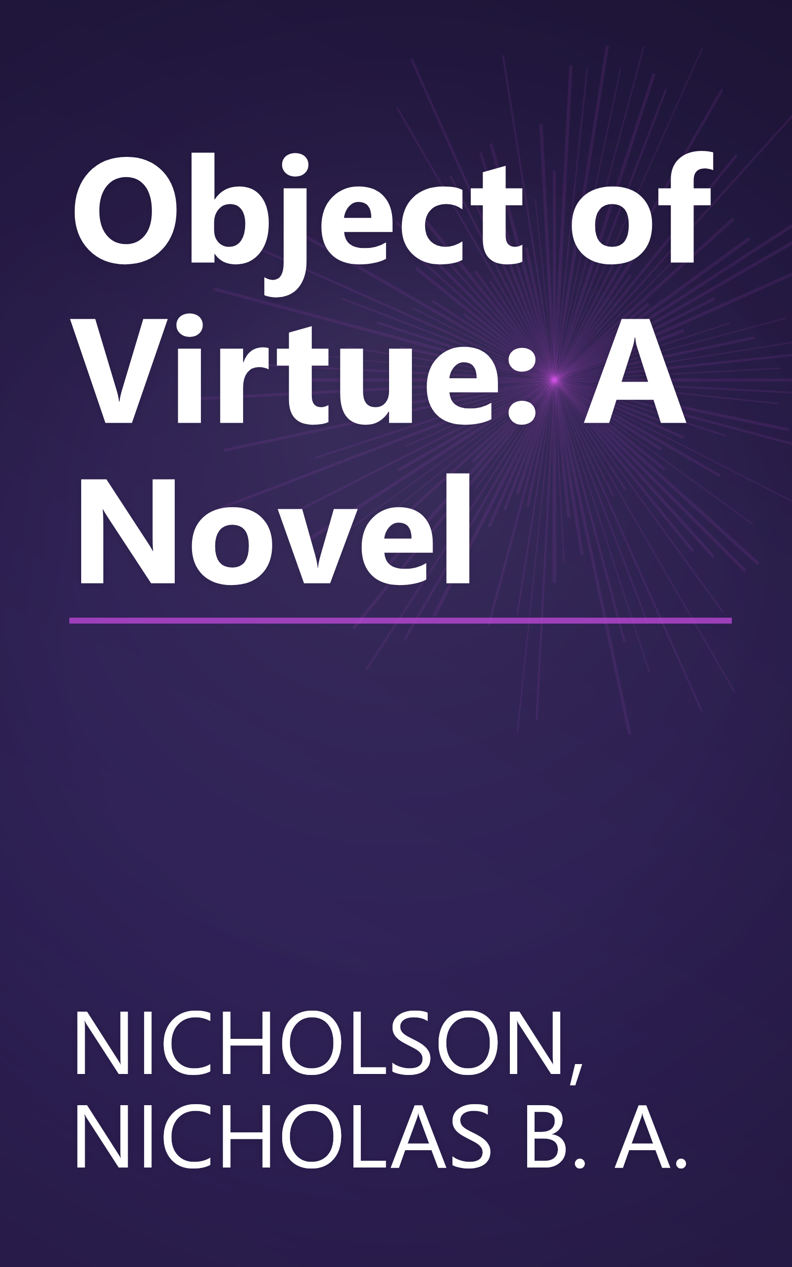 Object of Virtue: A Novel book cover