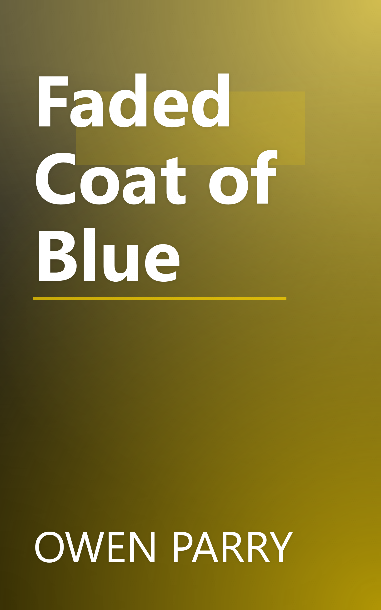 Faded Coat of Blue book cover