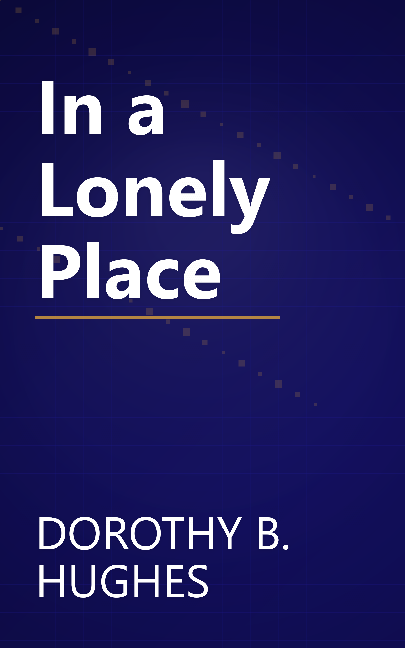 In a Lonely Place book cover
