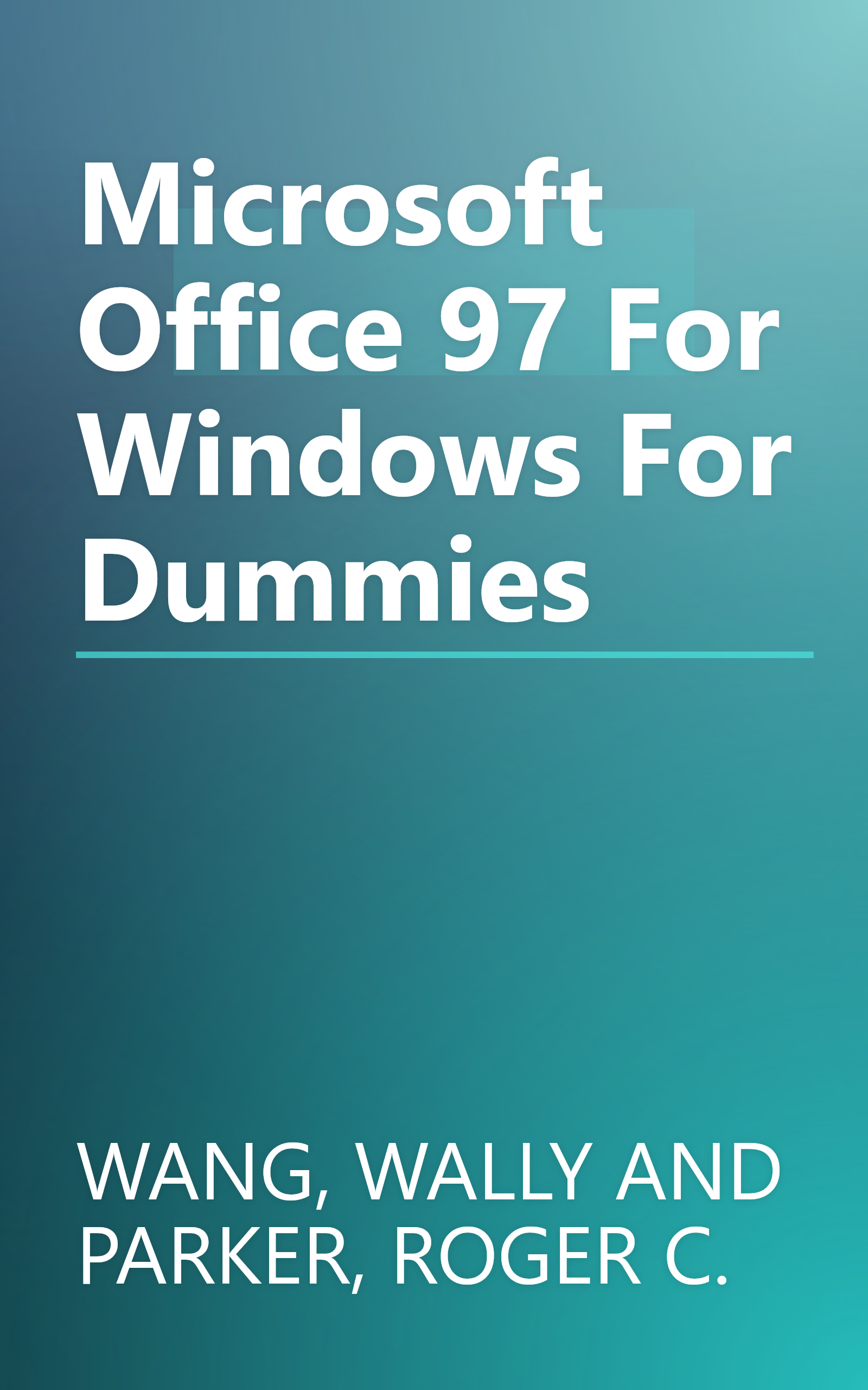Microsoft Office 97 For Windows For Dummies book cover
