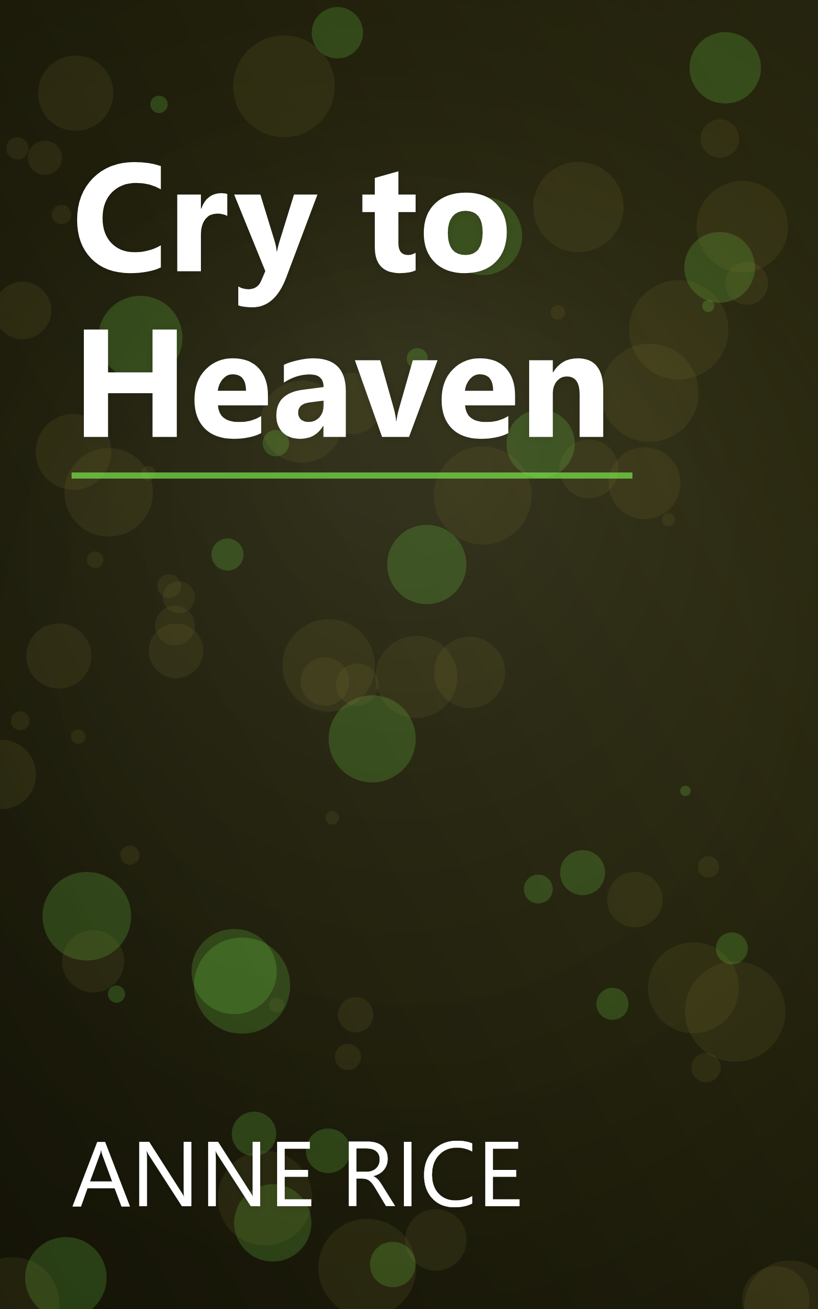 Cry to Heaven book cover