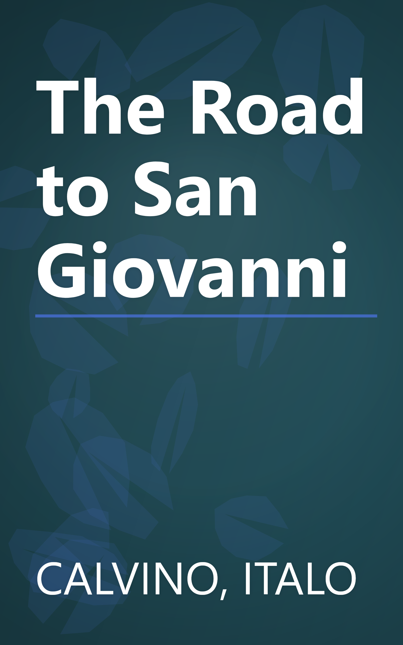 The Road to San Giovanni book cover