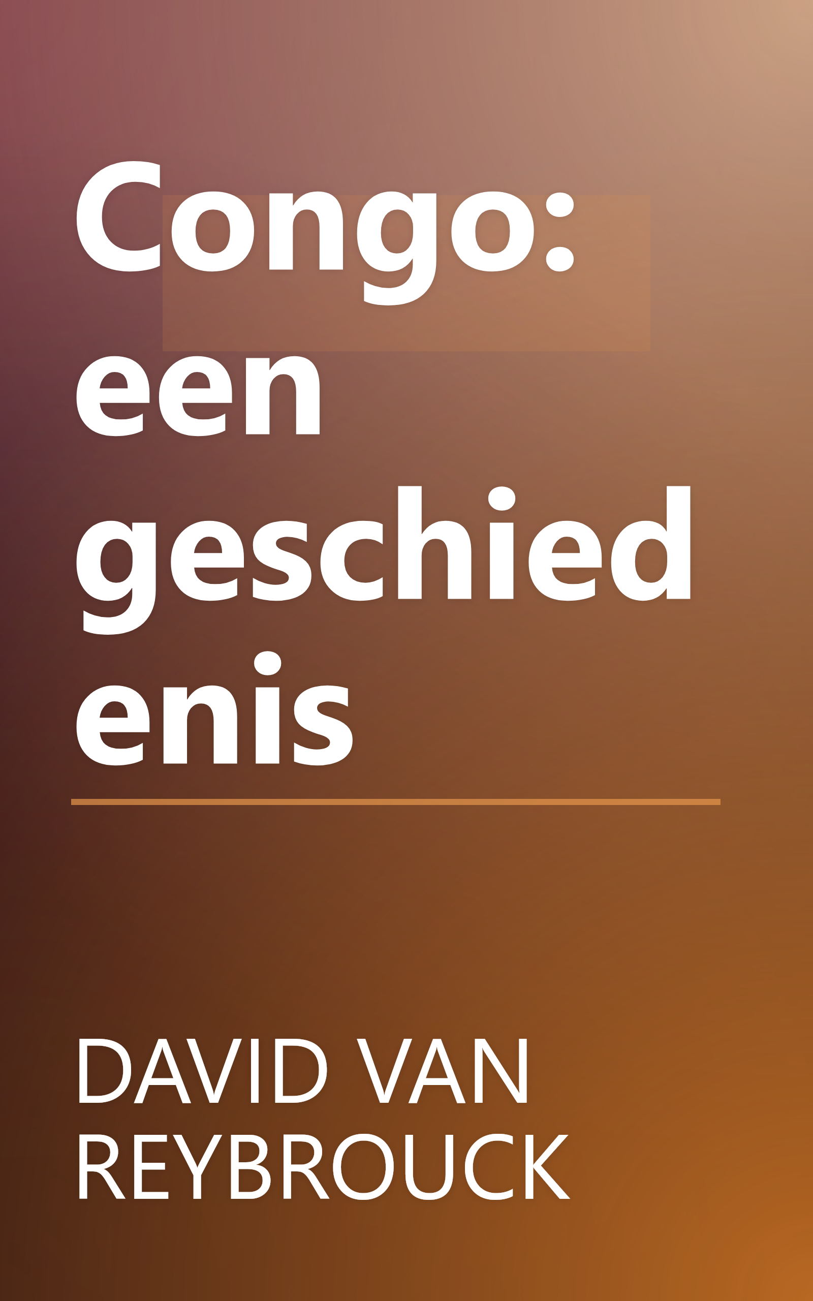 Congo: een geschiedenis book cover