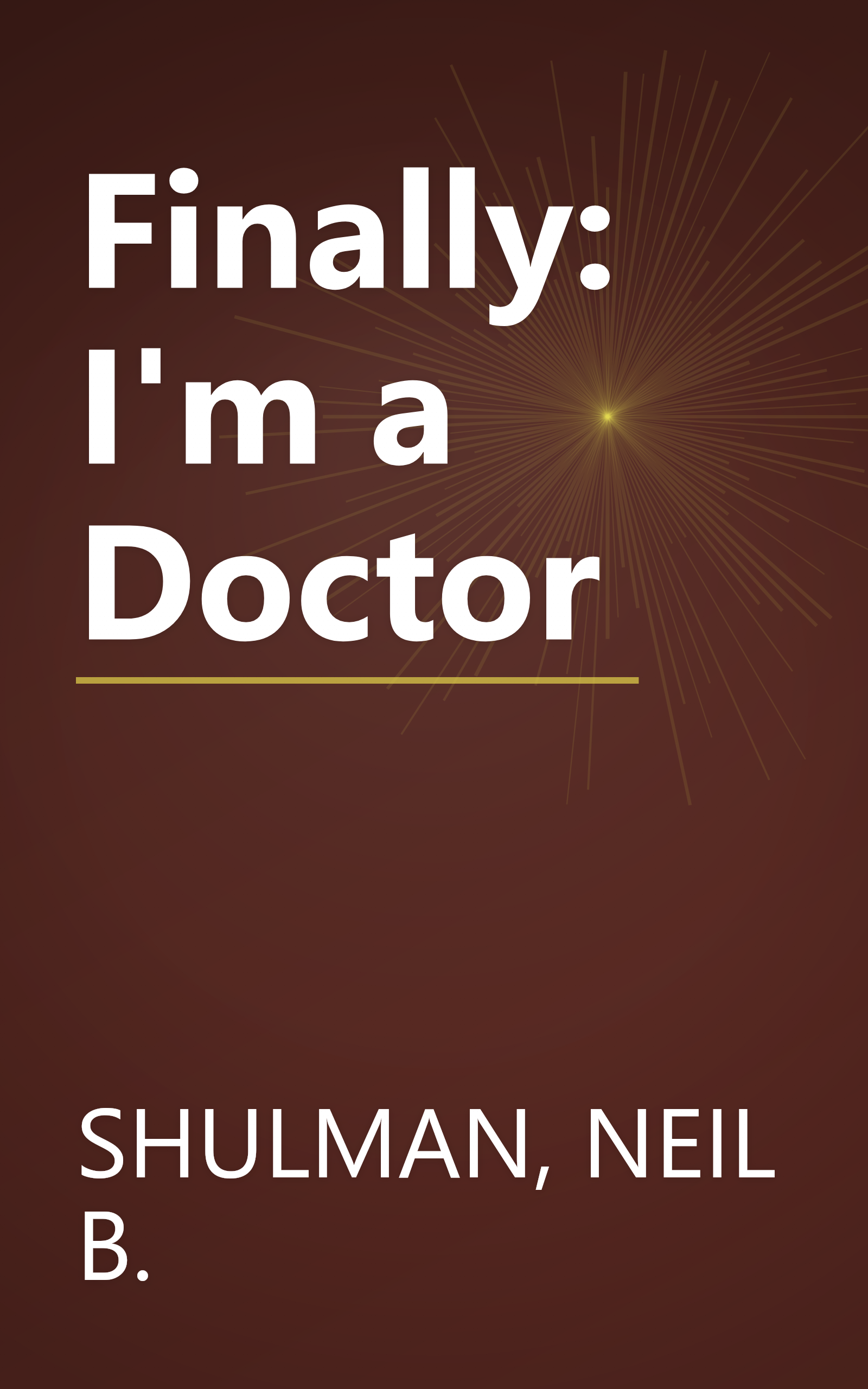 Finally: I'm a Doctor book cover