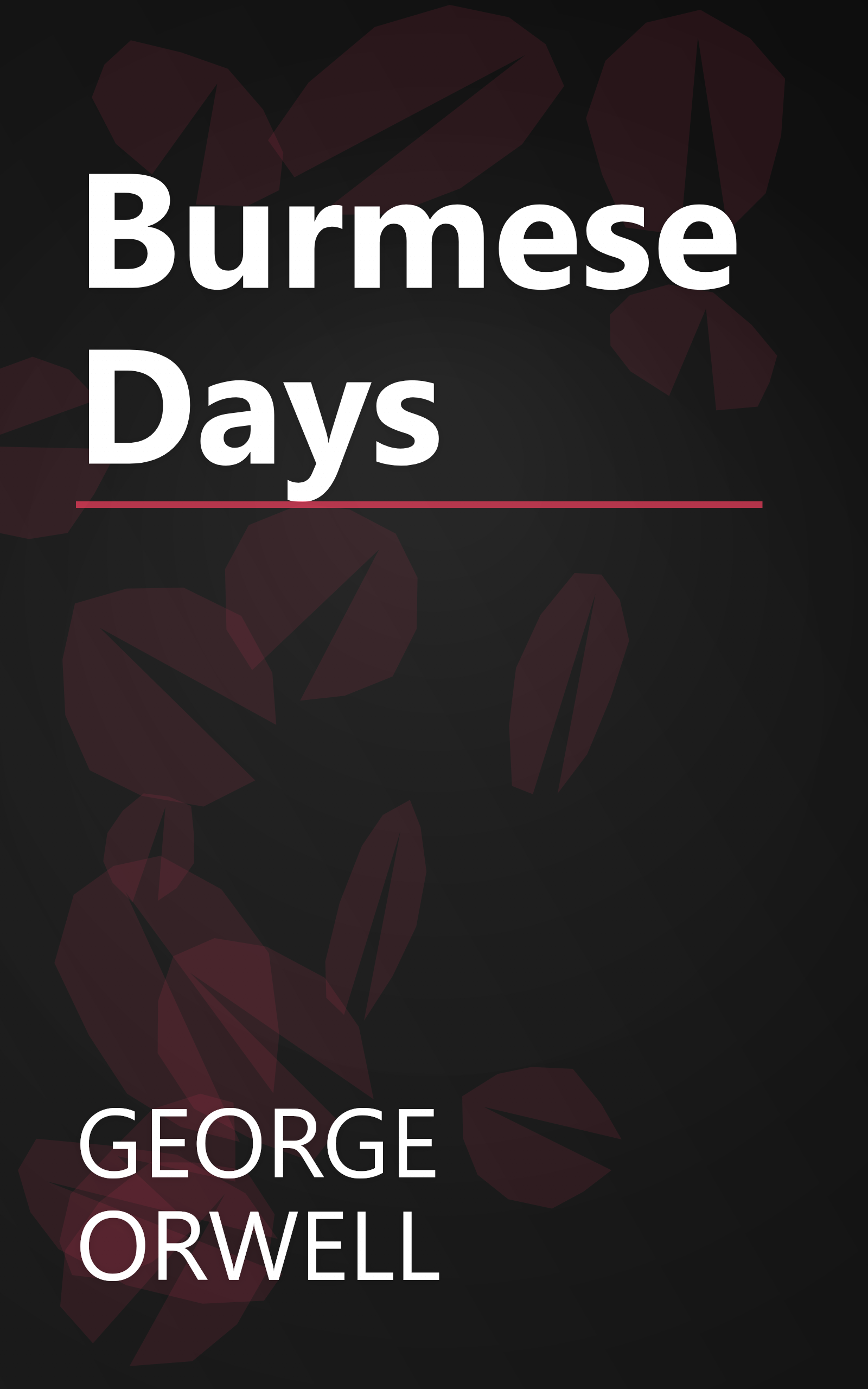 Burmese Days book cover