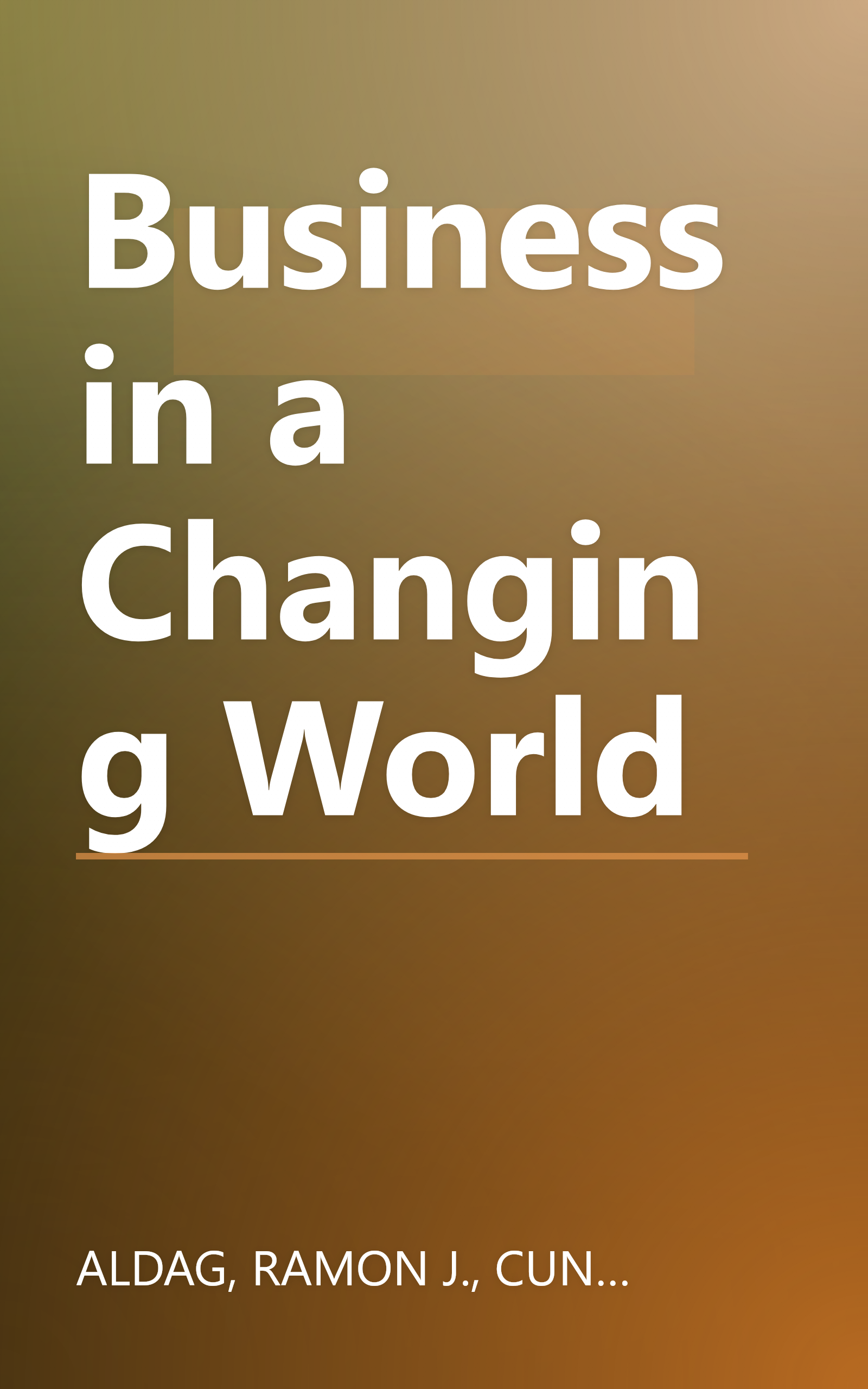 Business in a Changing World book cover