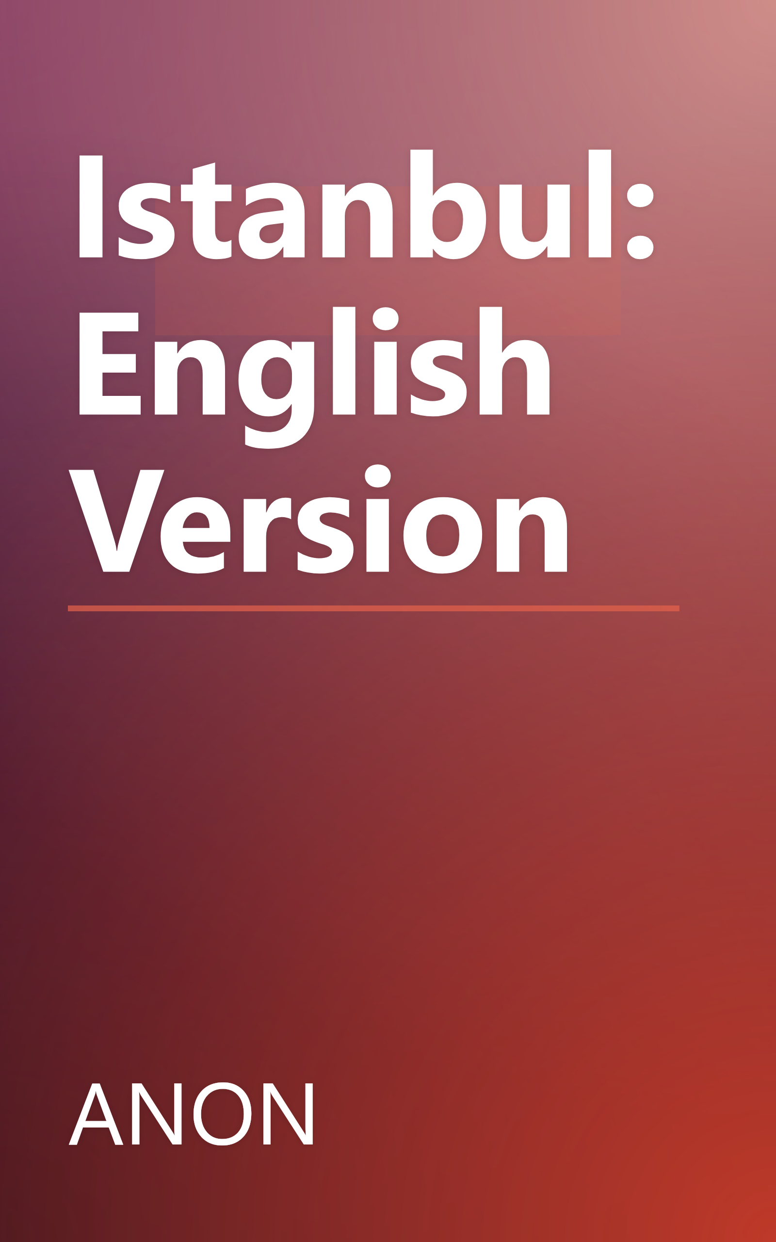 Istanbul: English Version book cover