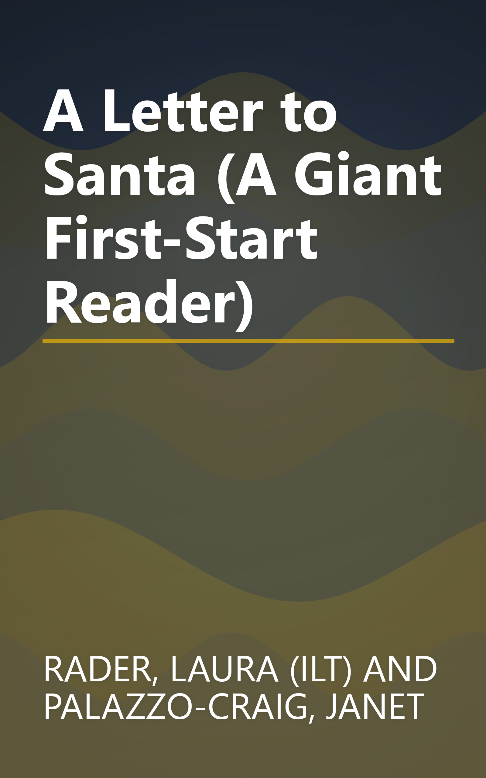 A Letter to Santa (A Giant First-Start Reader) book cover