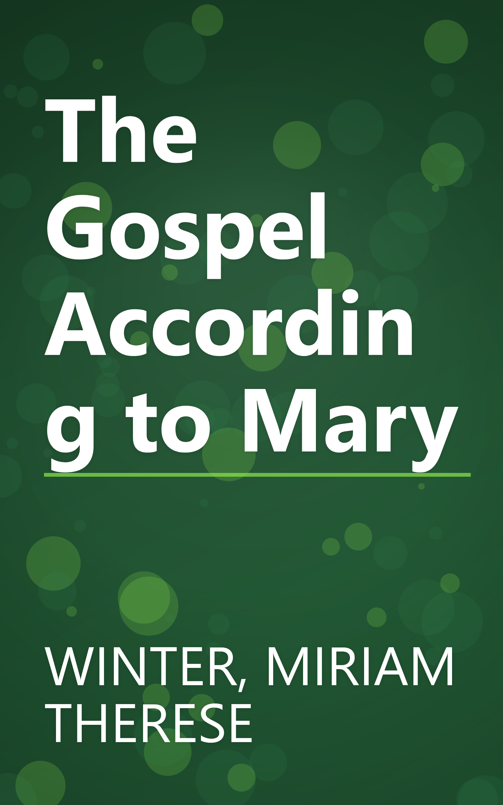 The Gospel According to Mary book cover